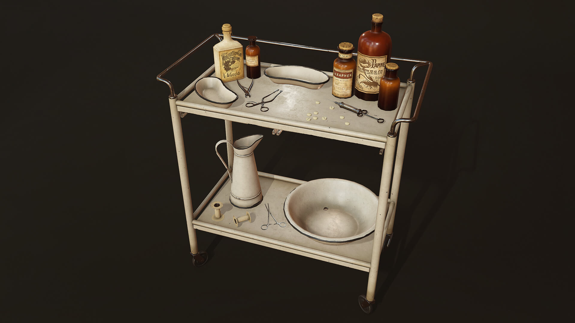 Victorian Hospital Props Pack - 3D Model by Tatiana Gladkaya