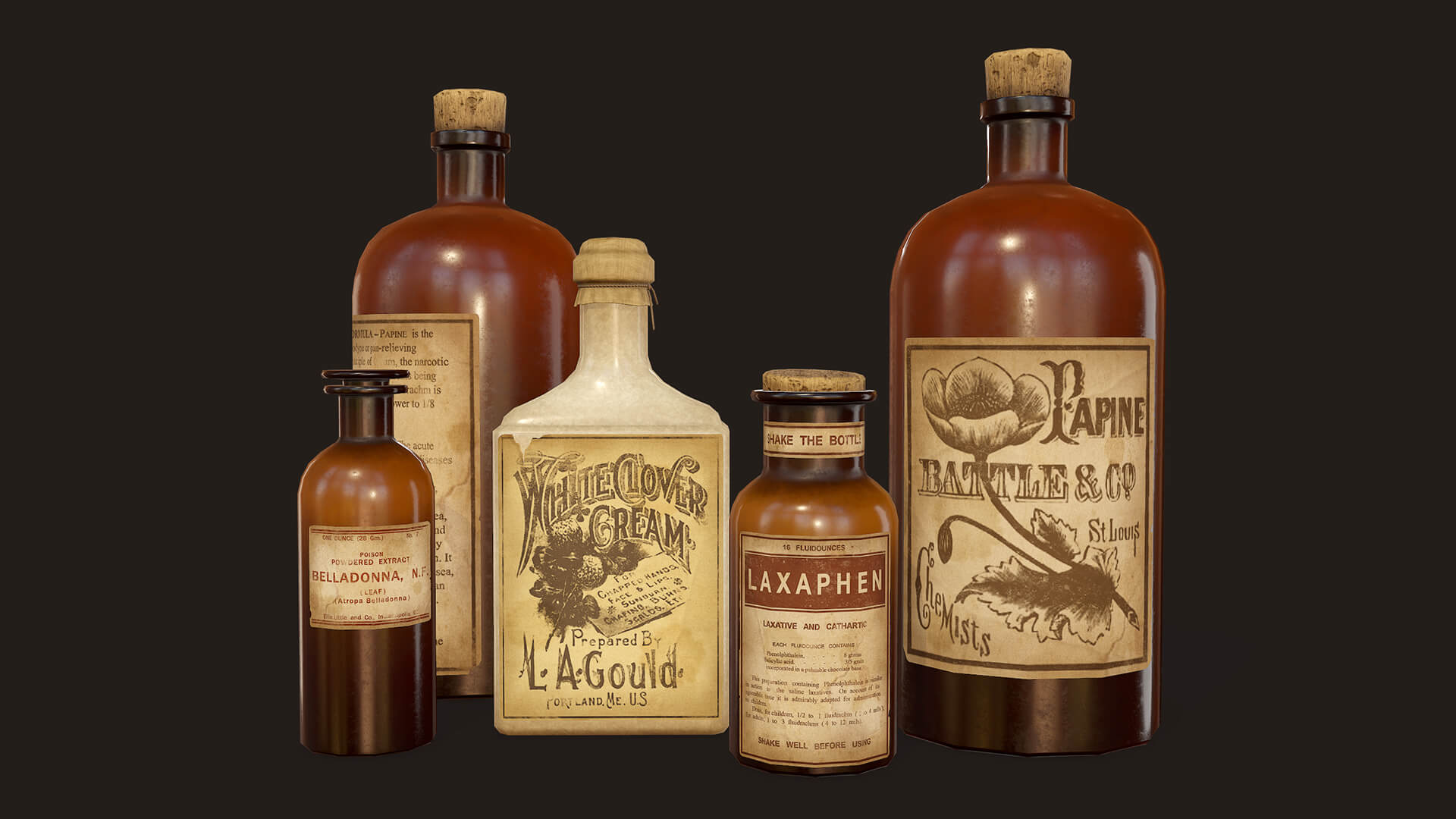 Victorian Hospital Props Pack - 3D Model by Tatiana Gladkaya