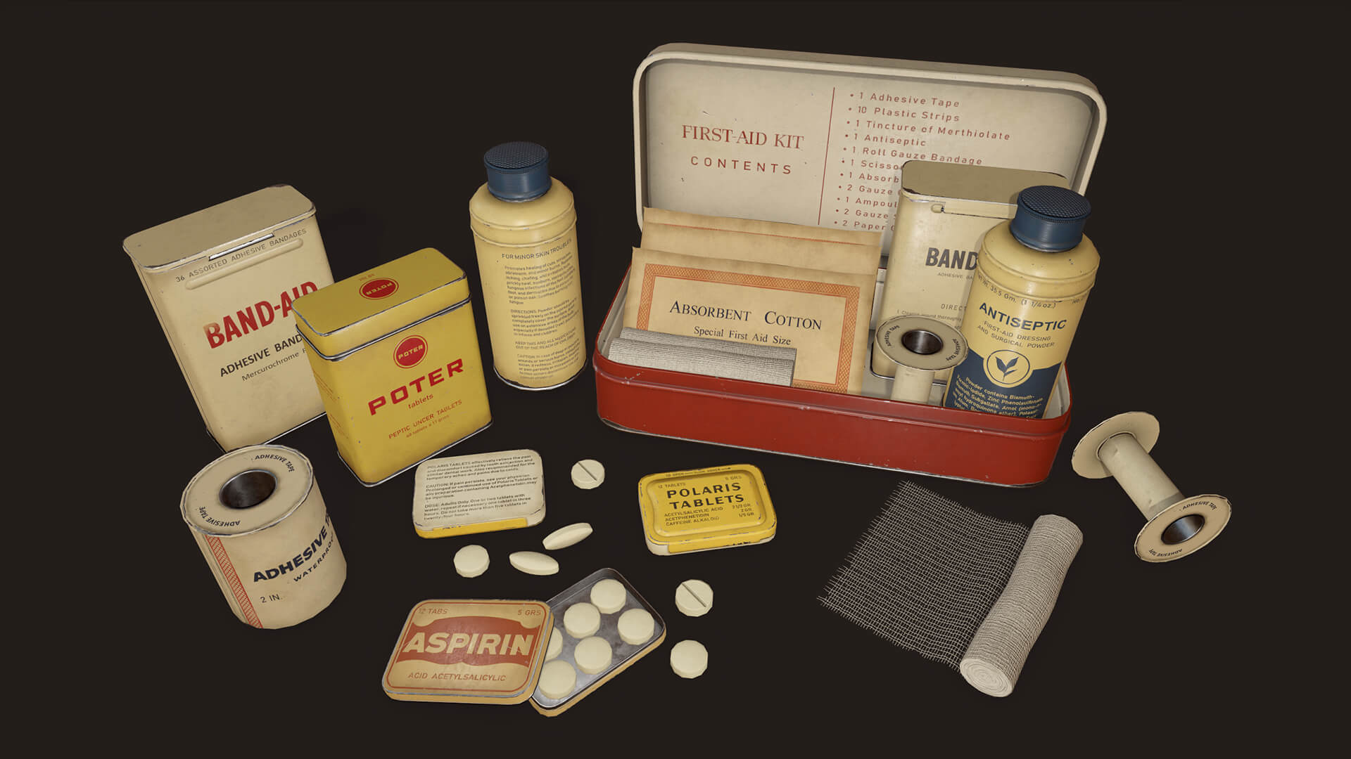 Victorian Hospital Props Pack - 3D Model by Tatiana Gladkaya