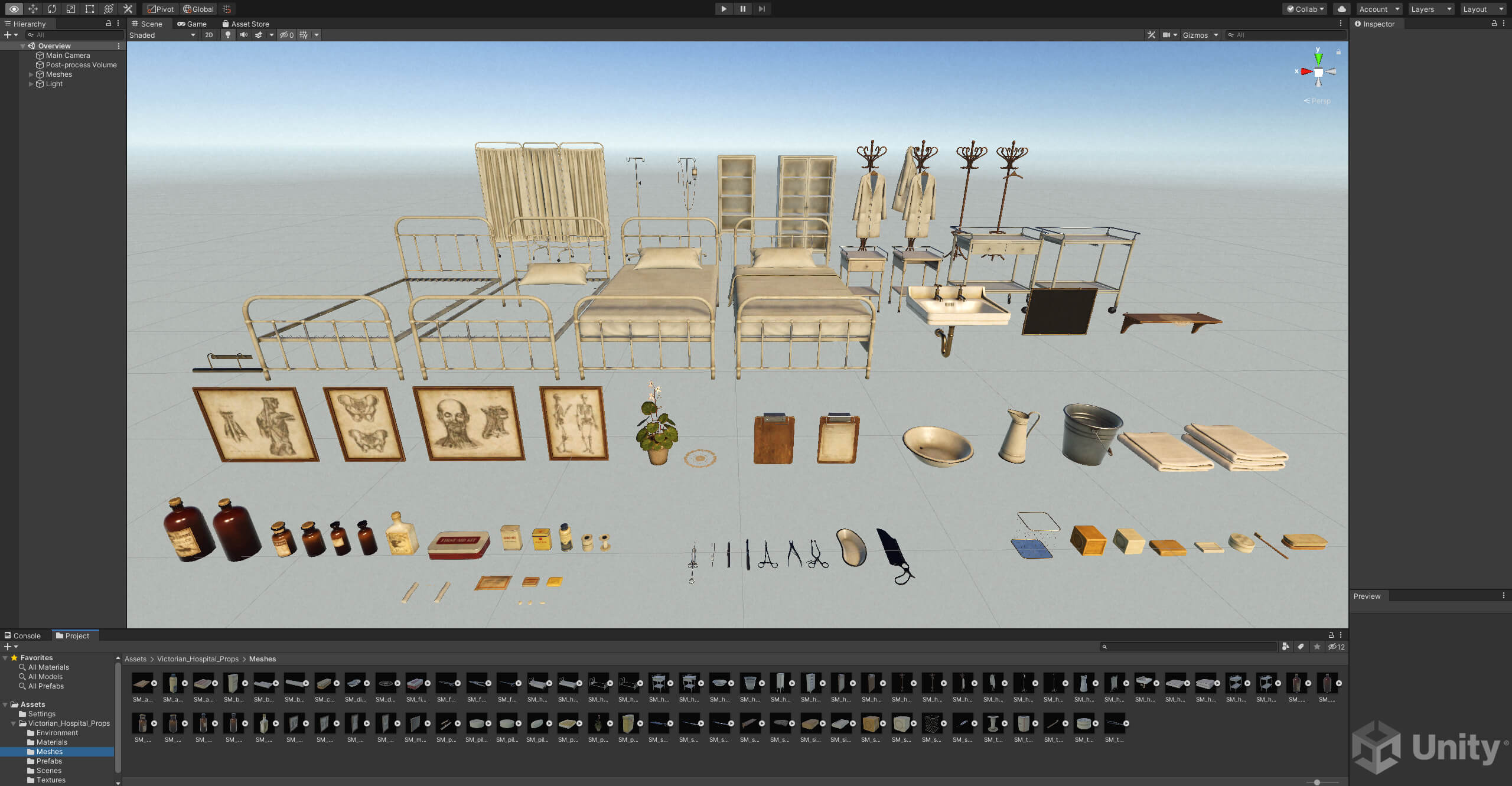 Victorian Hospital Props Pack - 3D Model by Tatiana Gladkaya