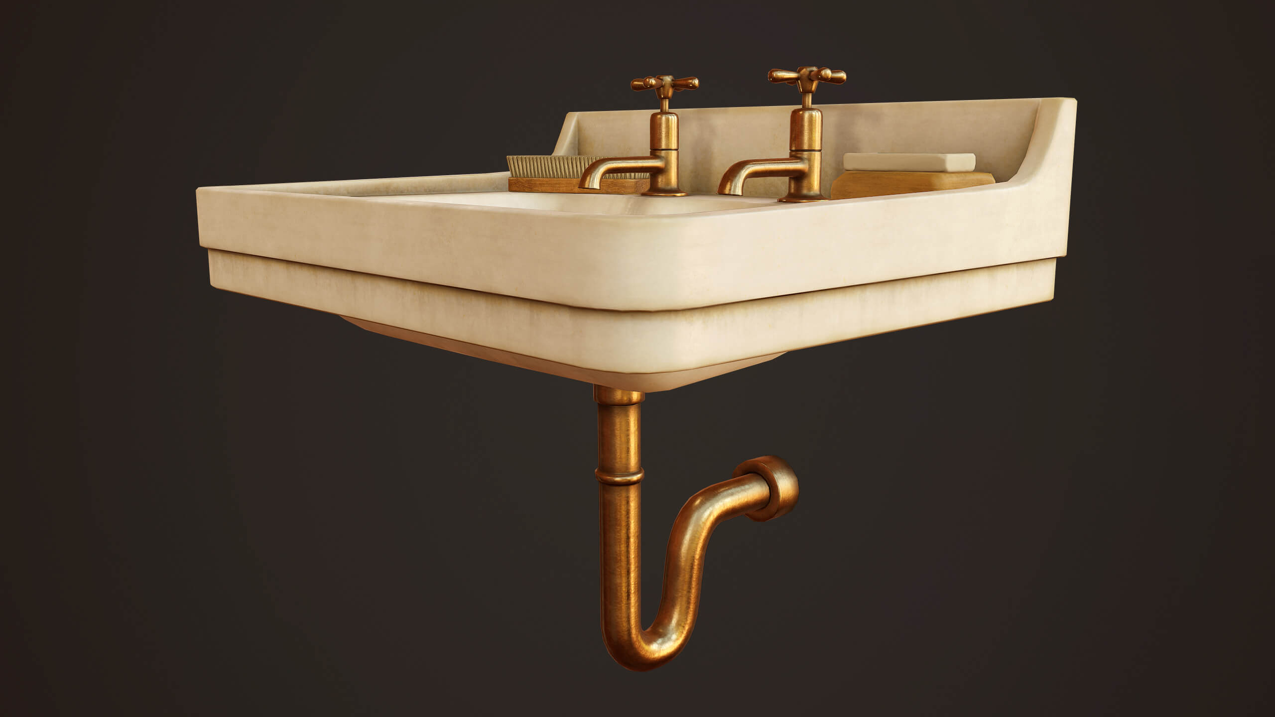 Victorian Sink and Bath Props - 3D Model by Tatiana Gladkaya
