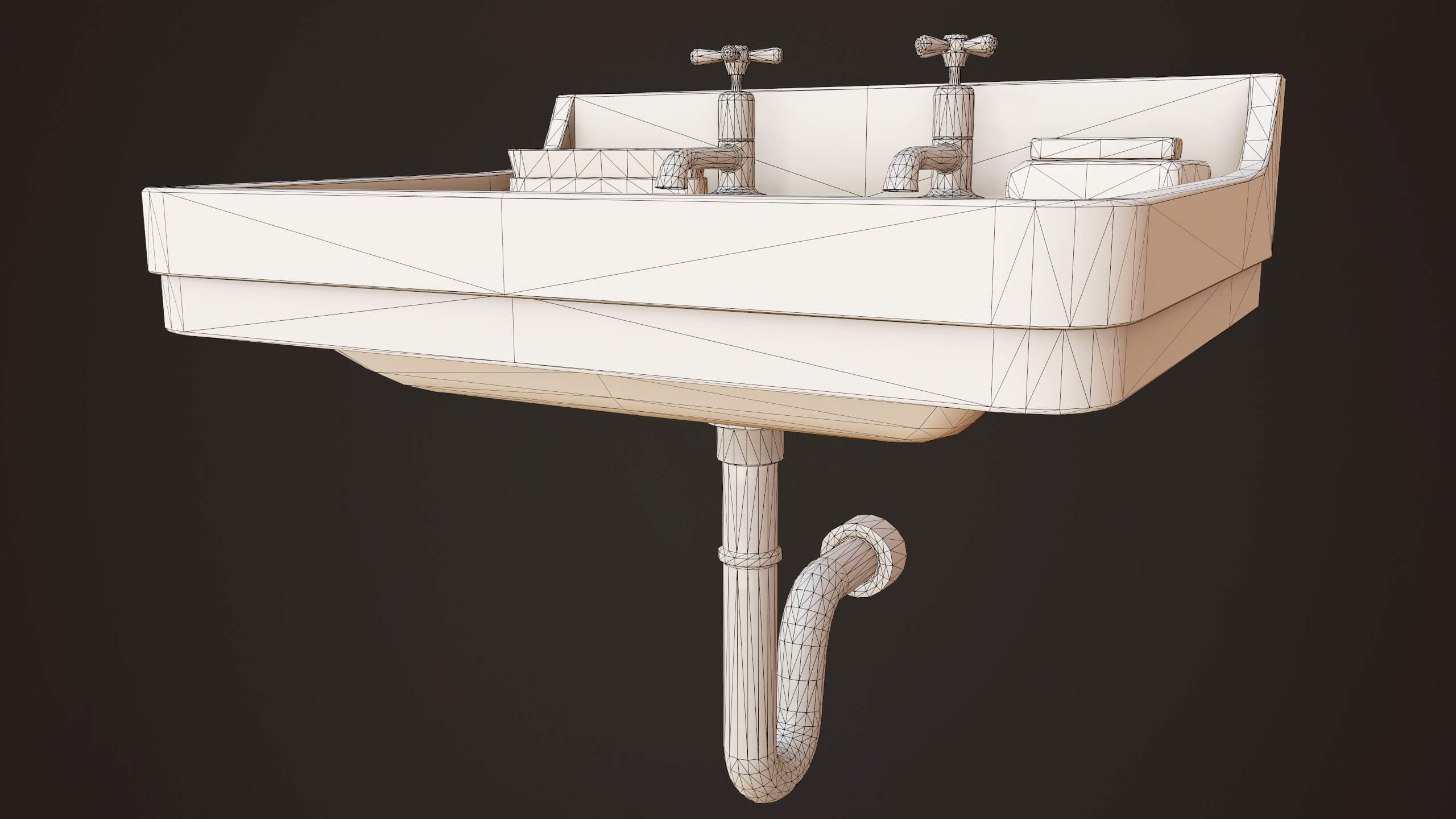 Victorian Sink and Bath Props - 3D Model by Tatiana Gladkaya