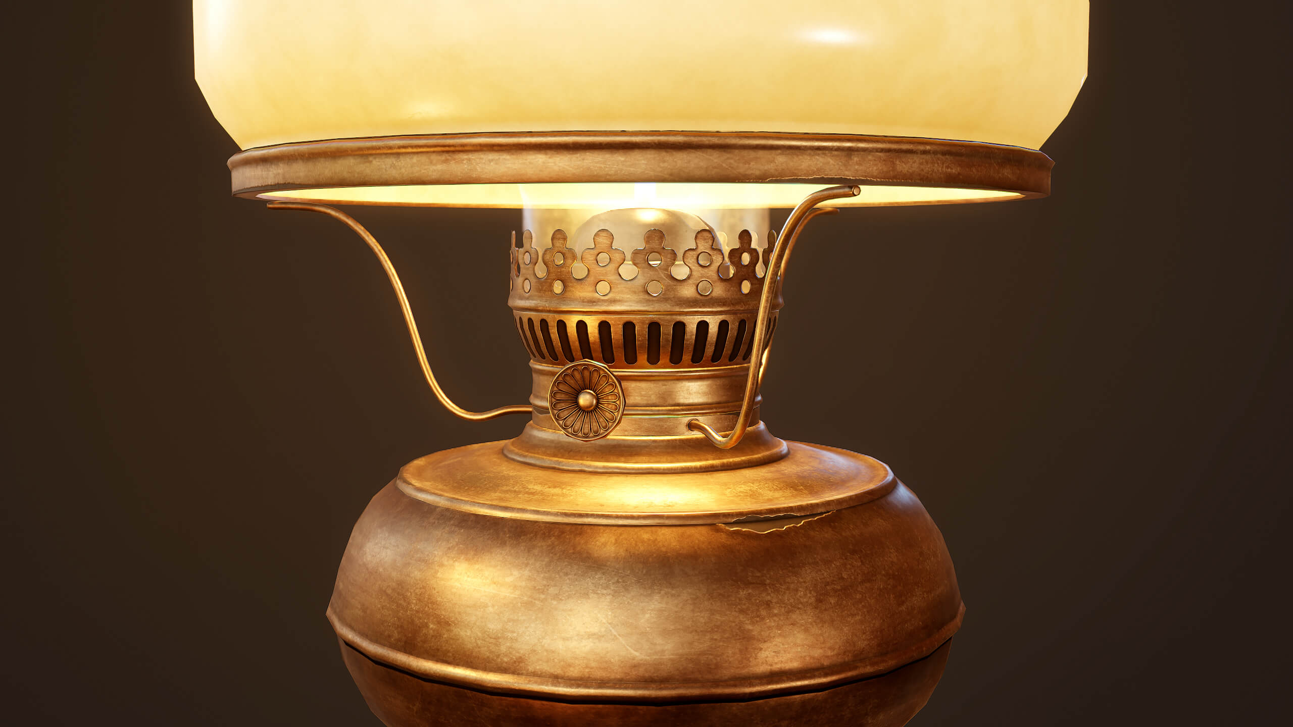 Vintage Oil Lamp - 3D Model by Tatiana Gladkaya