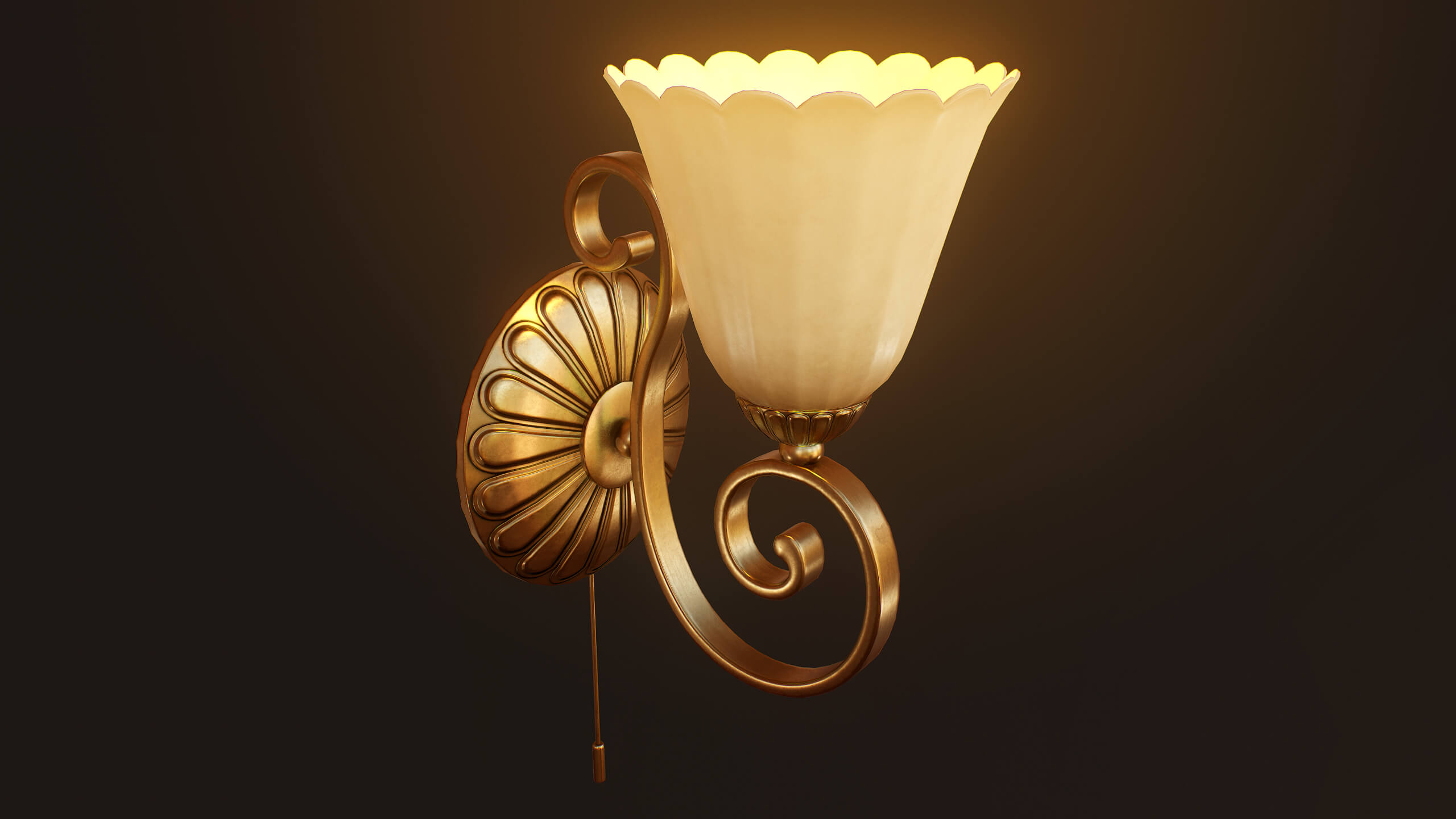 Victorian Wall Lamp - 3D Model by Tatiana Gladkaya