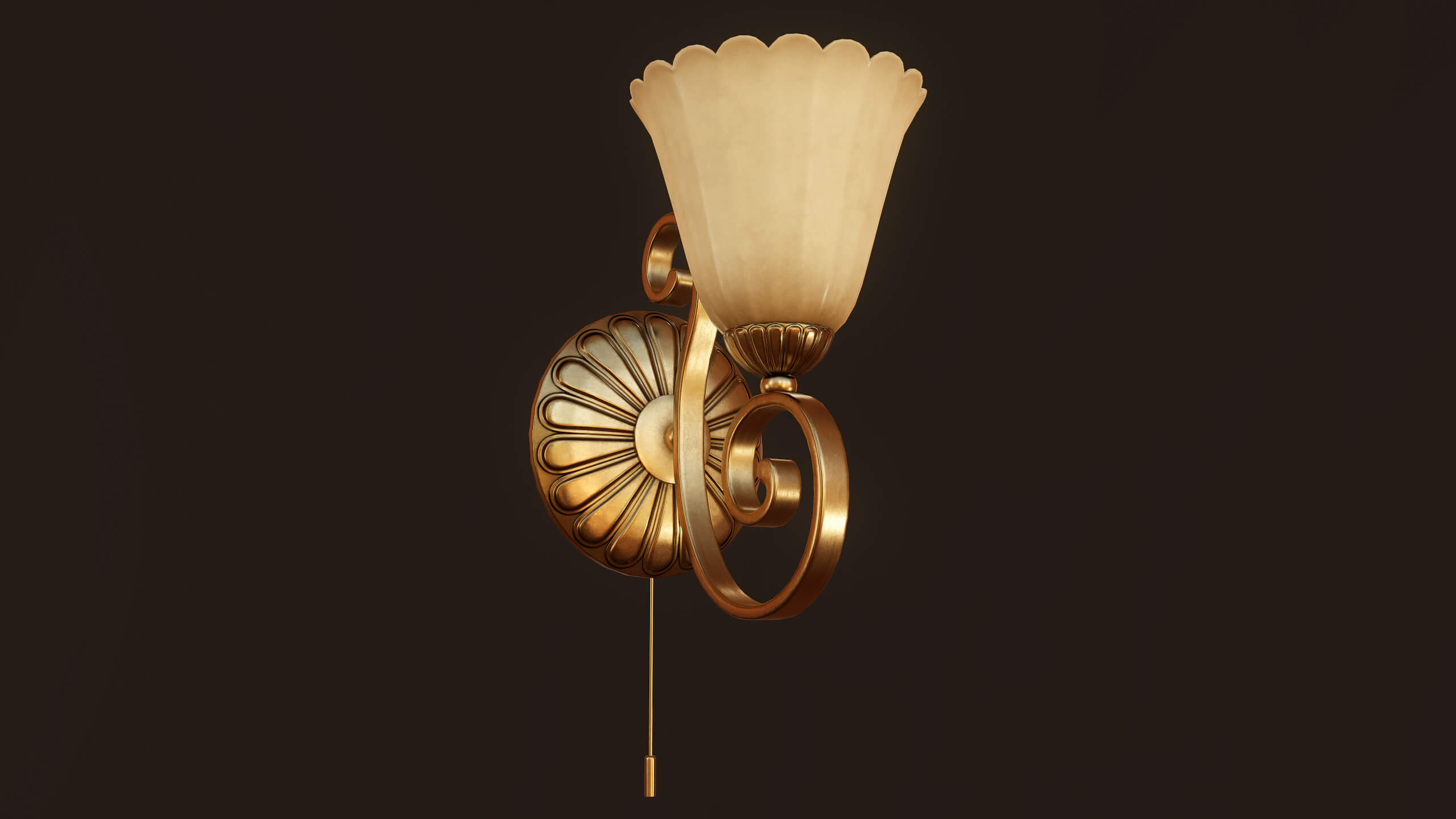Victorian Wall Lamp - 3D Model by Tatiana Gladkaya