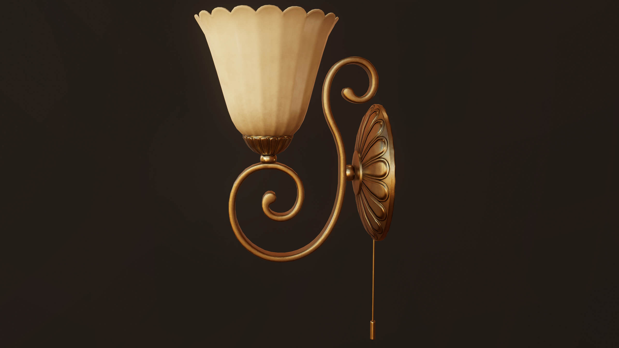 Victorian Wall Lamp - 3D Model by Tatiana Gladkaya