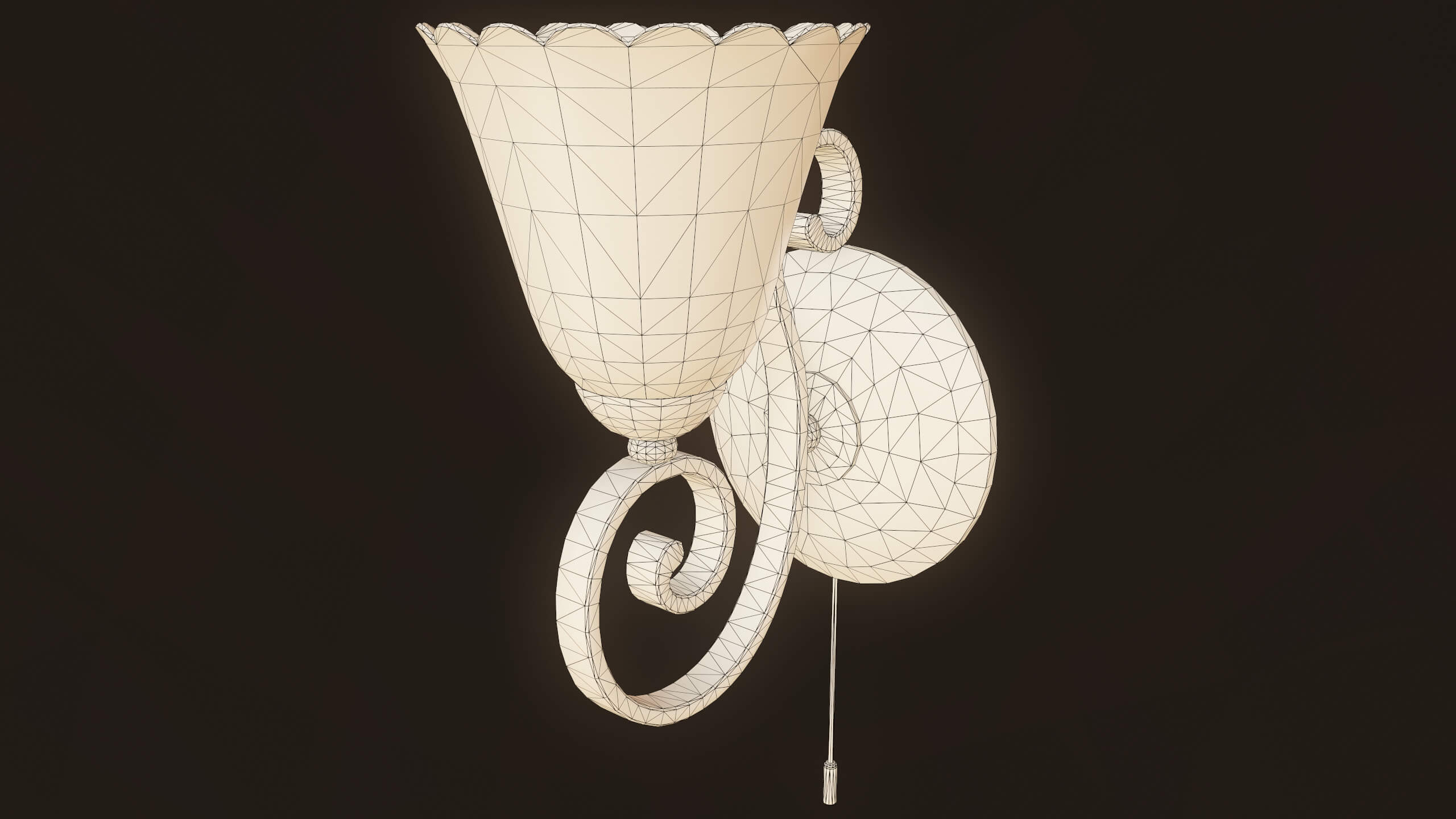 Victorian Wall Lamp - 3D Model by Tatiana Gladkaya
