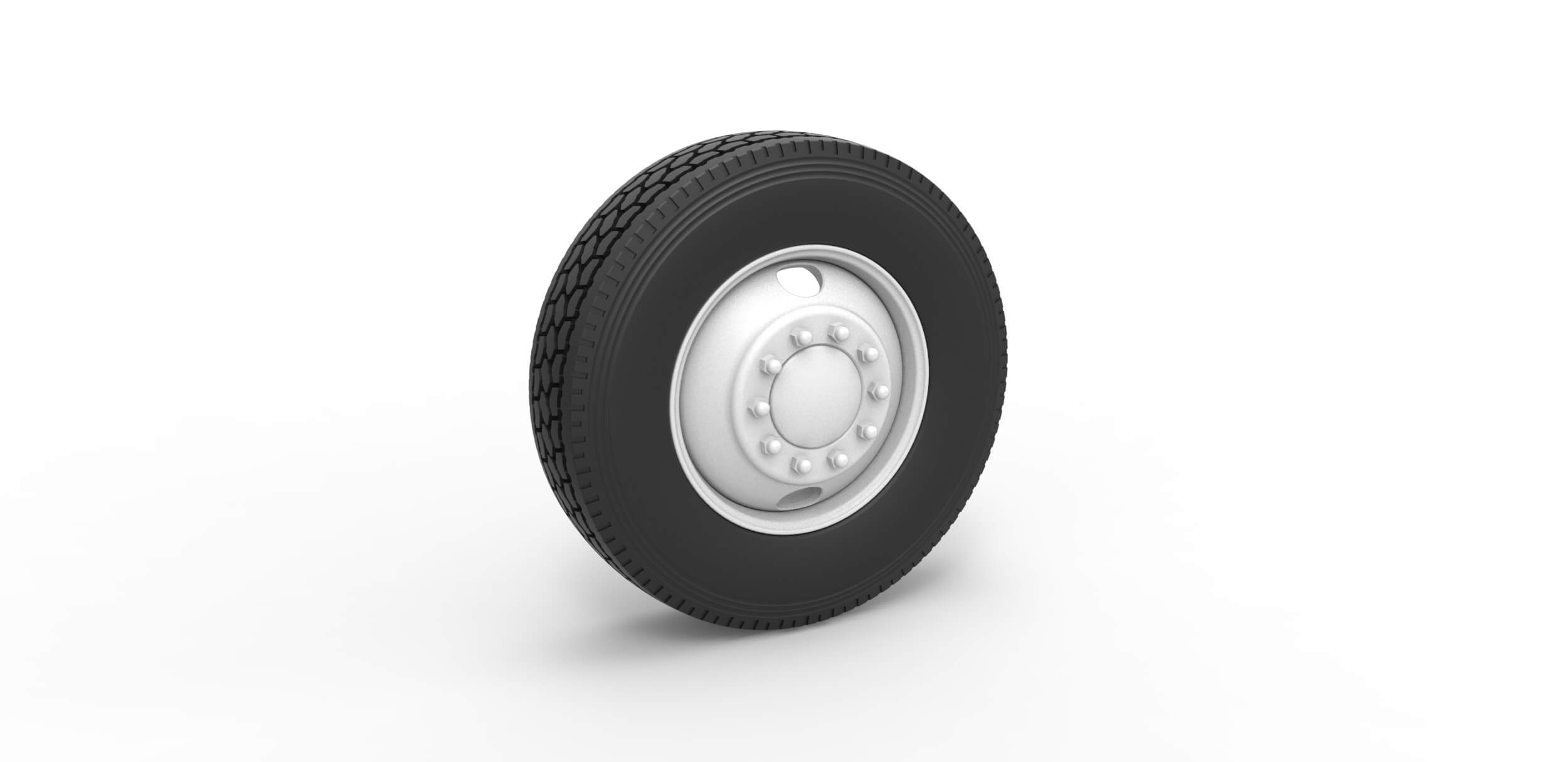 Two Hole Front Wheel 1:25 - 3D Model by TechItemsRock