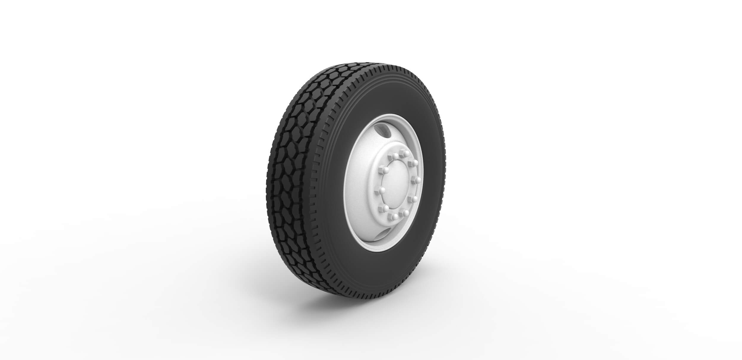 Two Hole Front Wheel 1:25 - 3D Model by TechItemsRock