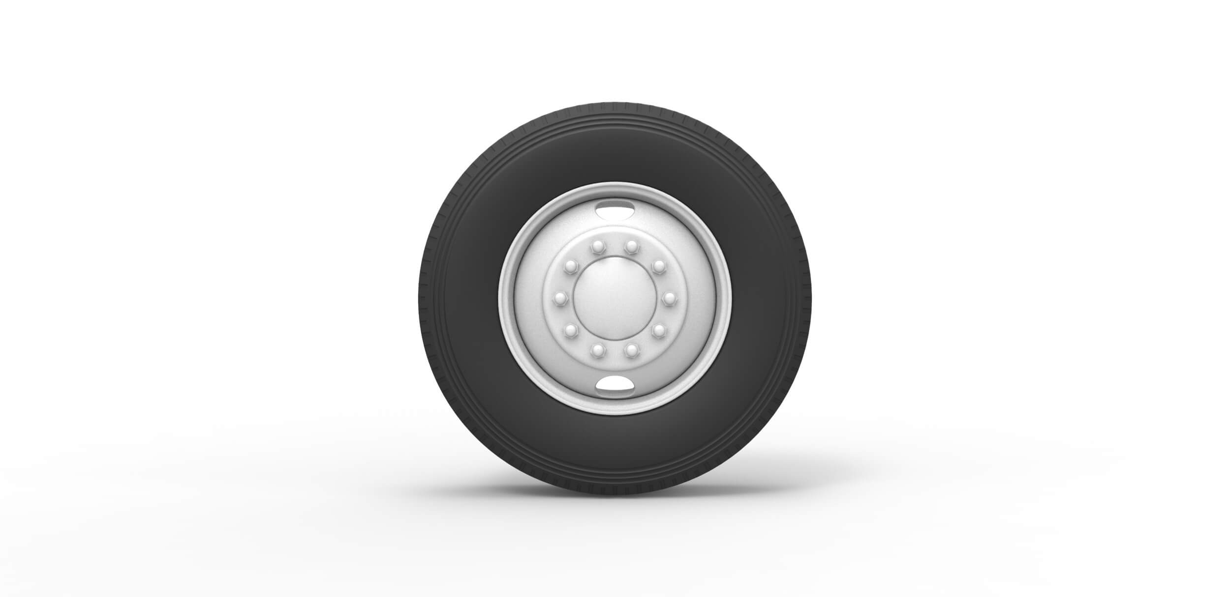 Two Hole Front Wheel 1:25 - 3D Model by TechItemsRock