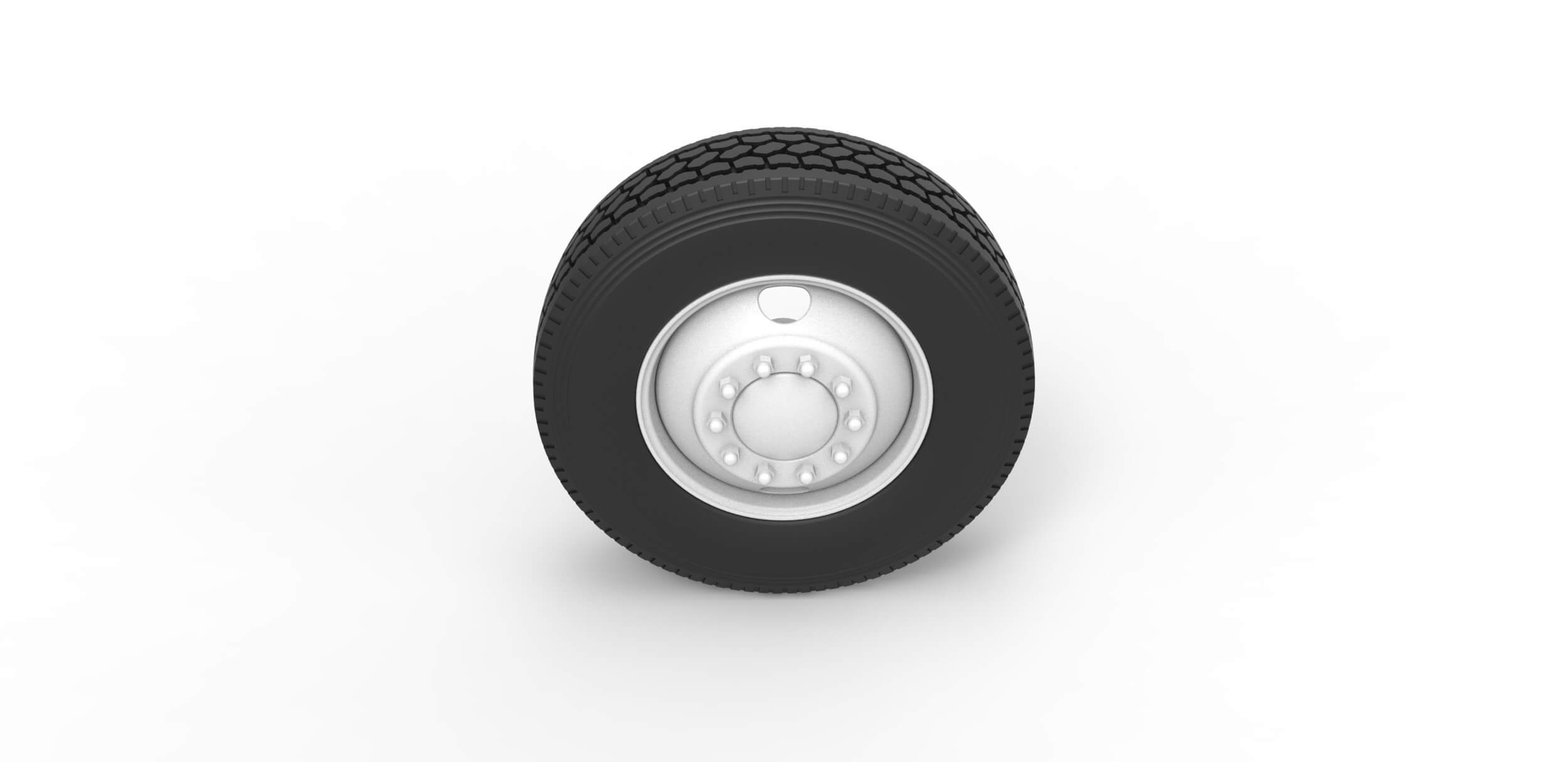 Two Hole Front Wheel 1:25 - 3D Model by TechItemsRock