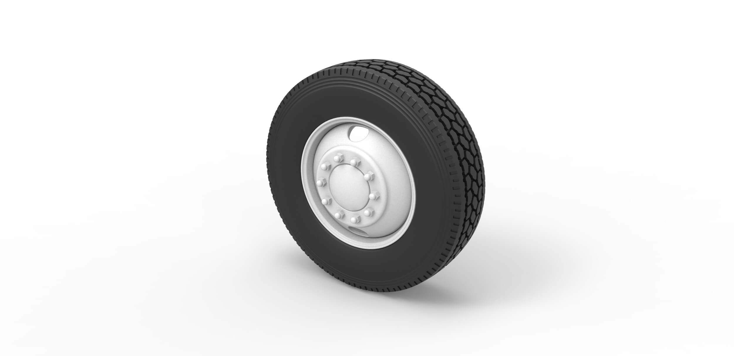 Two Hole Front Wheel 1:25 - 3D Model by TechItemsRock