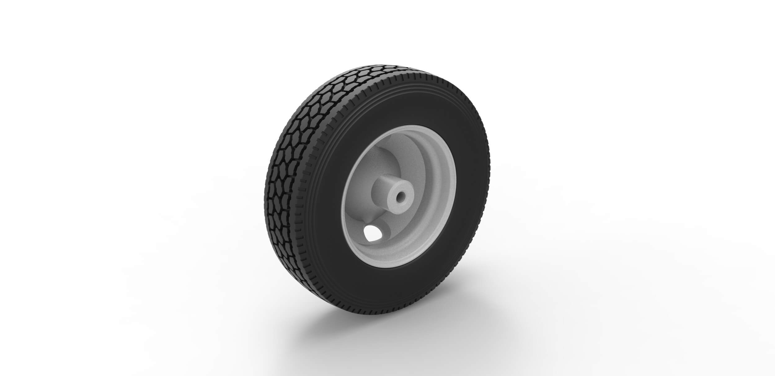 Two Hole Front Wheel 1:25 - 3D Model by TechItemsRock