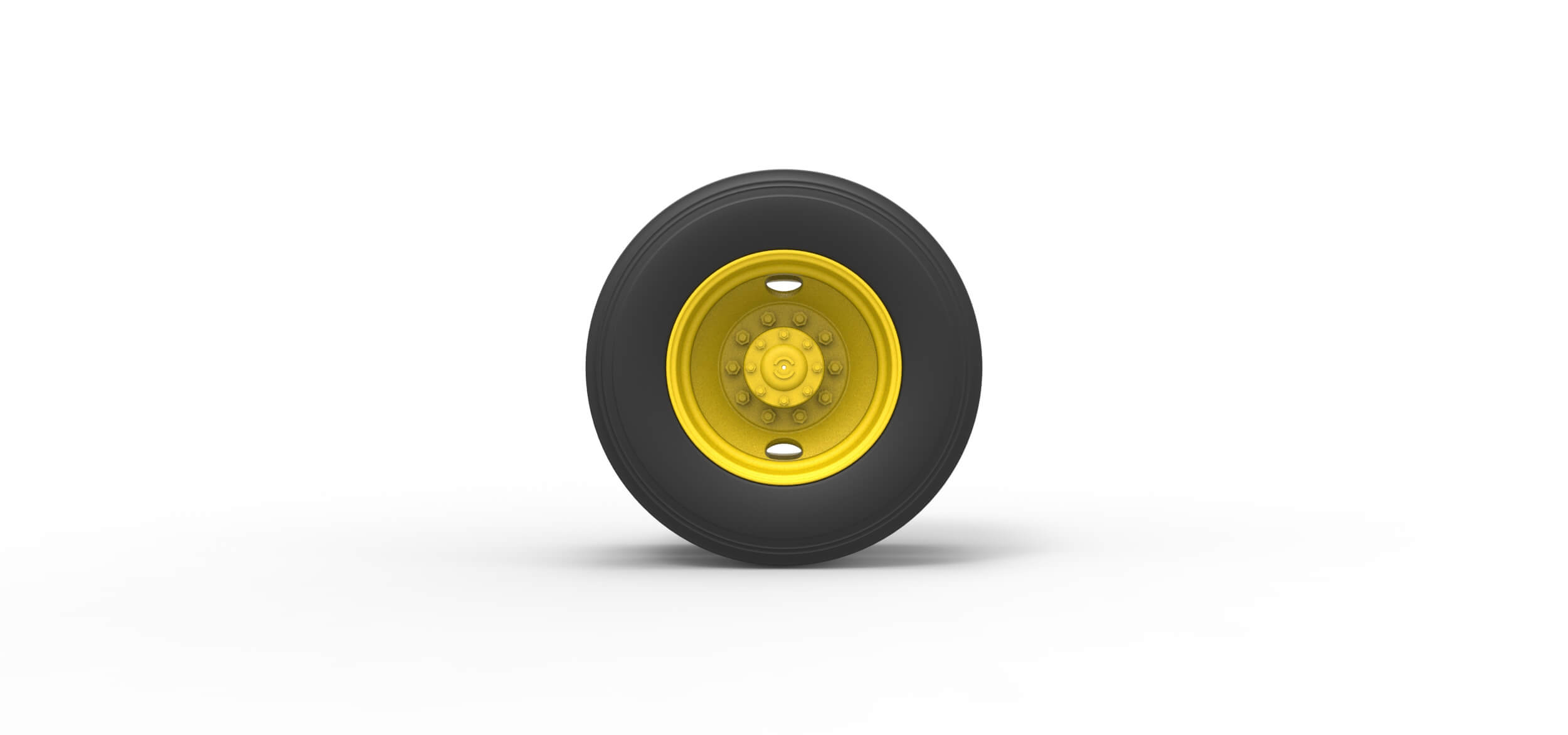 2 Hole Rear Double Wheel of Vintage School Bus 1:25 - 3D Model by ...