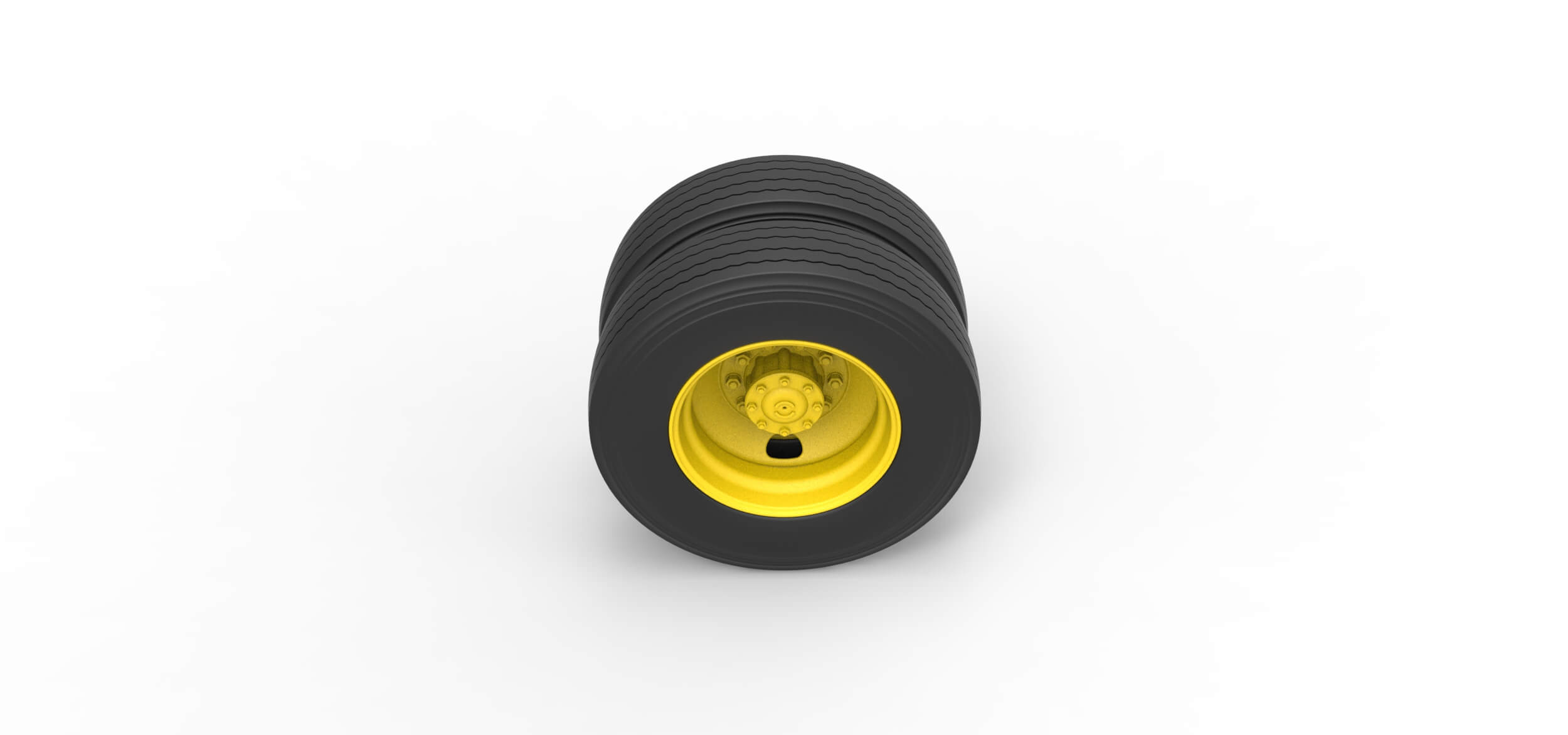 2 Hole Rear Double Wheel of Vintage School Bus 1:25 - 3D Model by ...