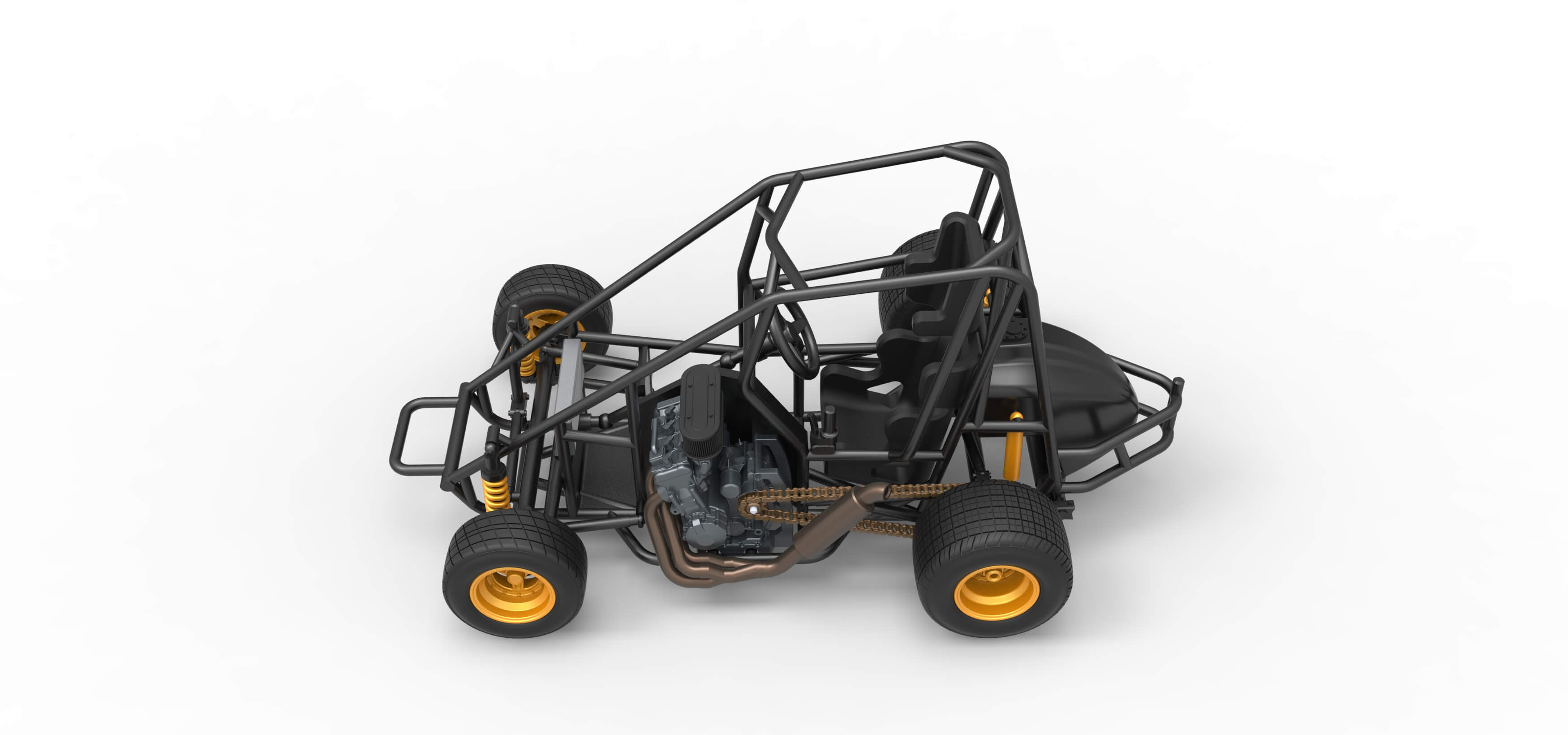 600 Micro Sprint Car Base 1:25 - 3D Model by TechItemsRock