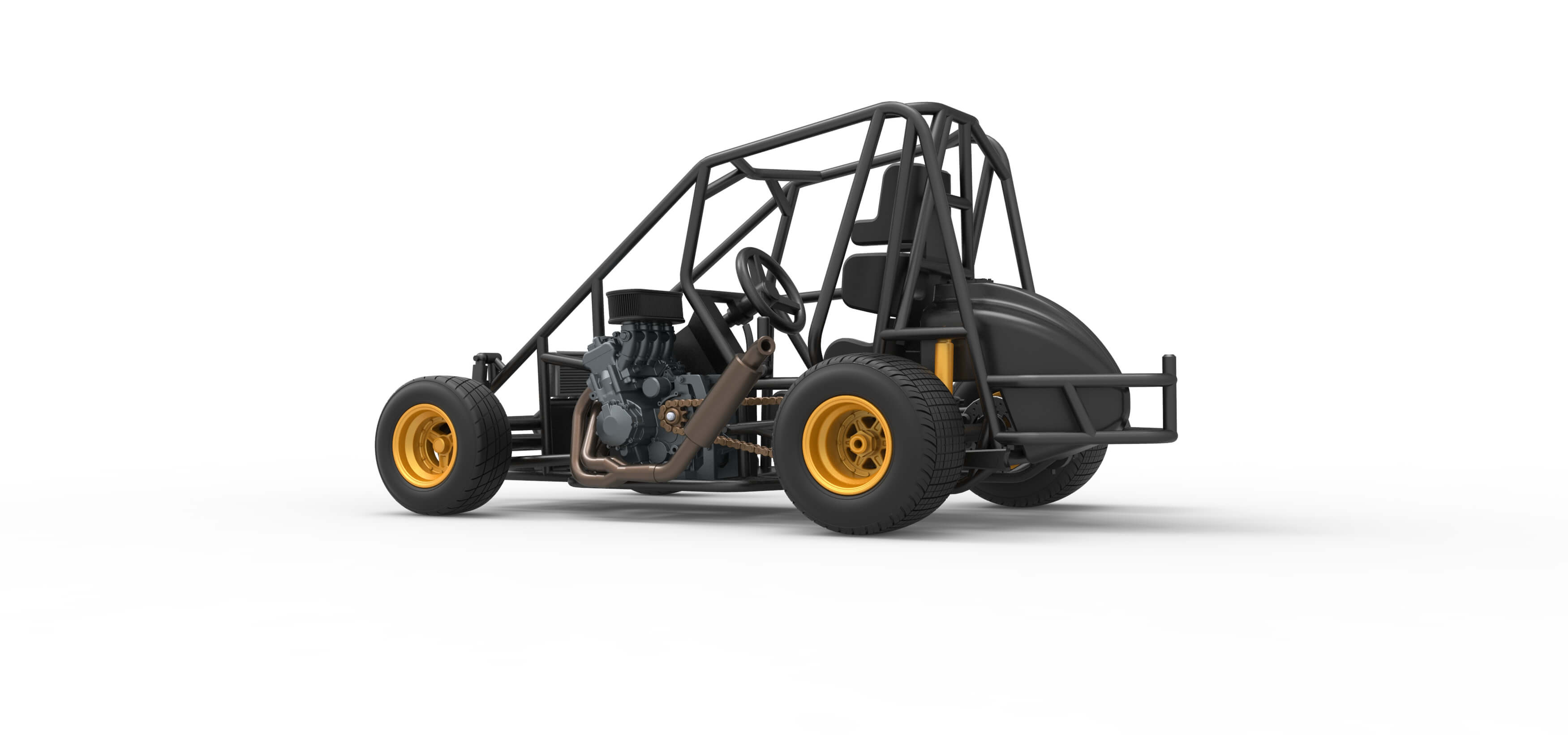 600 Micro Sprint Car Base 1:25 - 3D Model by TechItemsRock