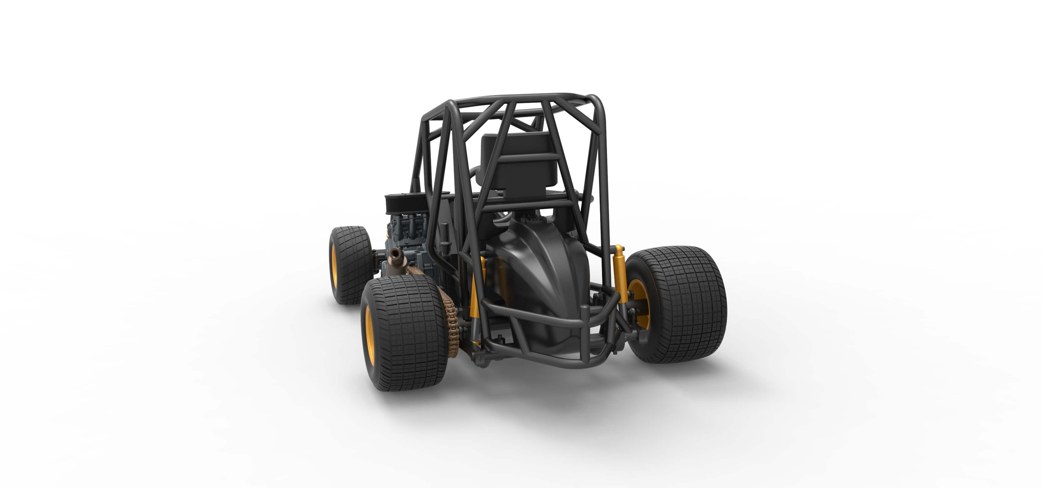 600 Micro Sprint Car Base 1:25 - 3D Model by TechItemsRock