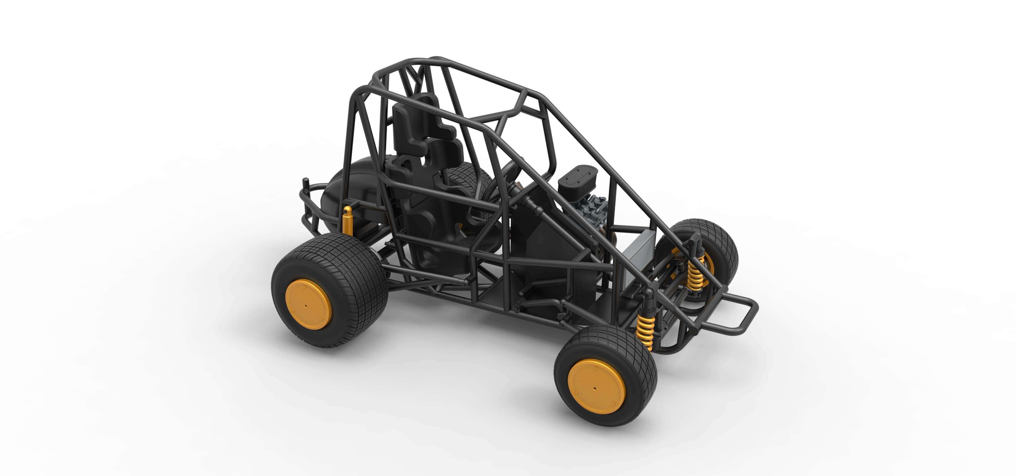 600 Micro Sprint Car Base 1:25 - 3D Model by TechItemsRock