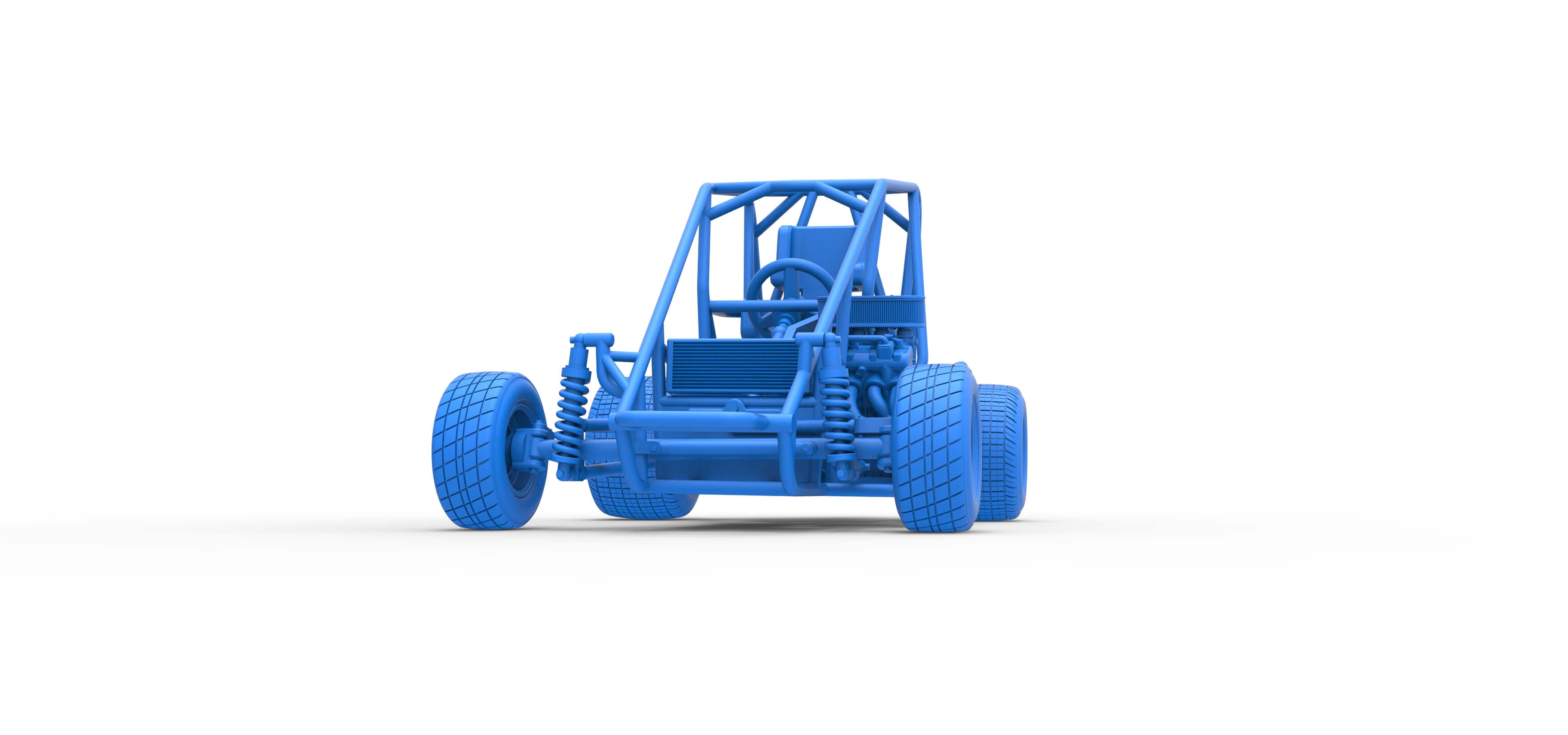 600 Micro Sprint Car Base 1:25 - 3D Model by TechItemsRock