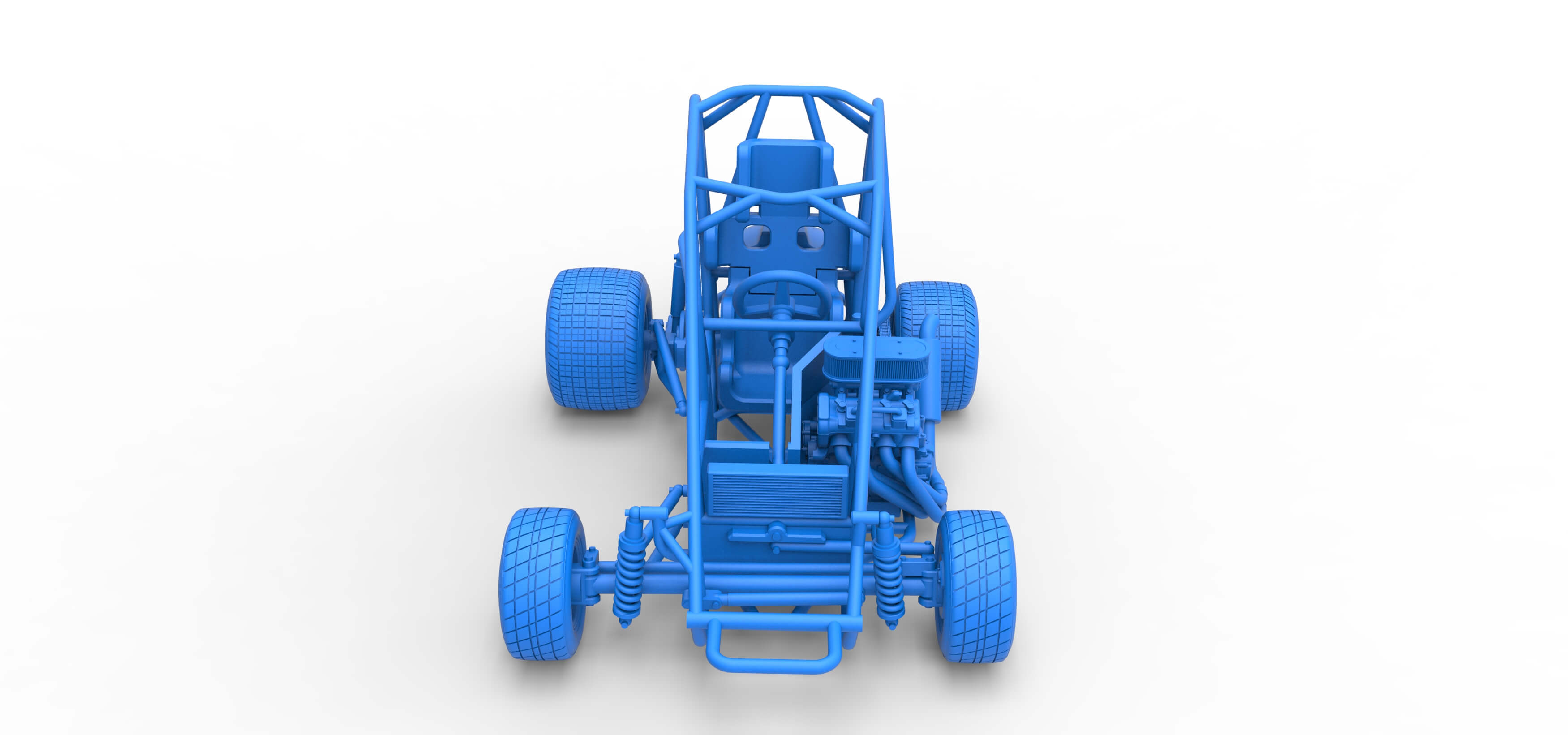 600 Micro Sprint Car Base 1:25 - 3D Model by TechItemsRock
