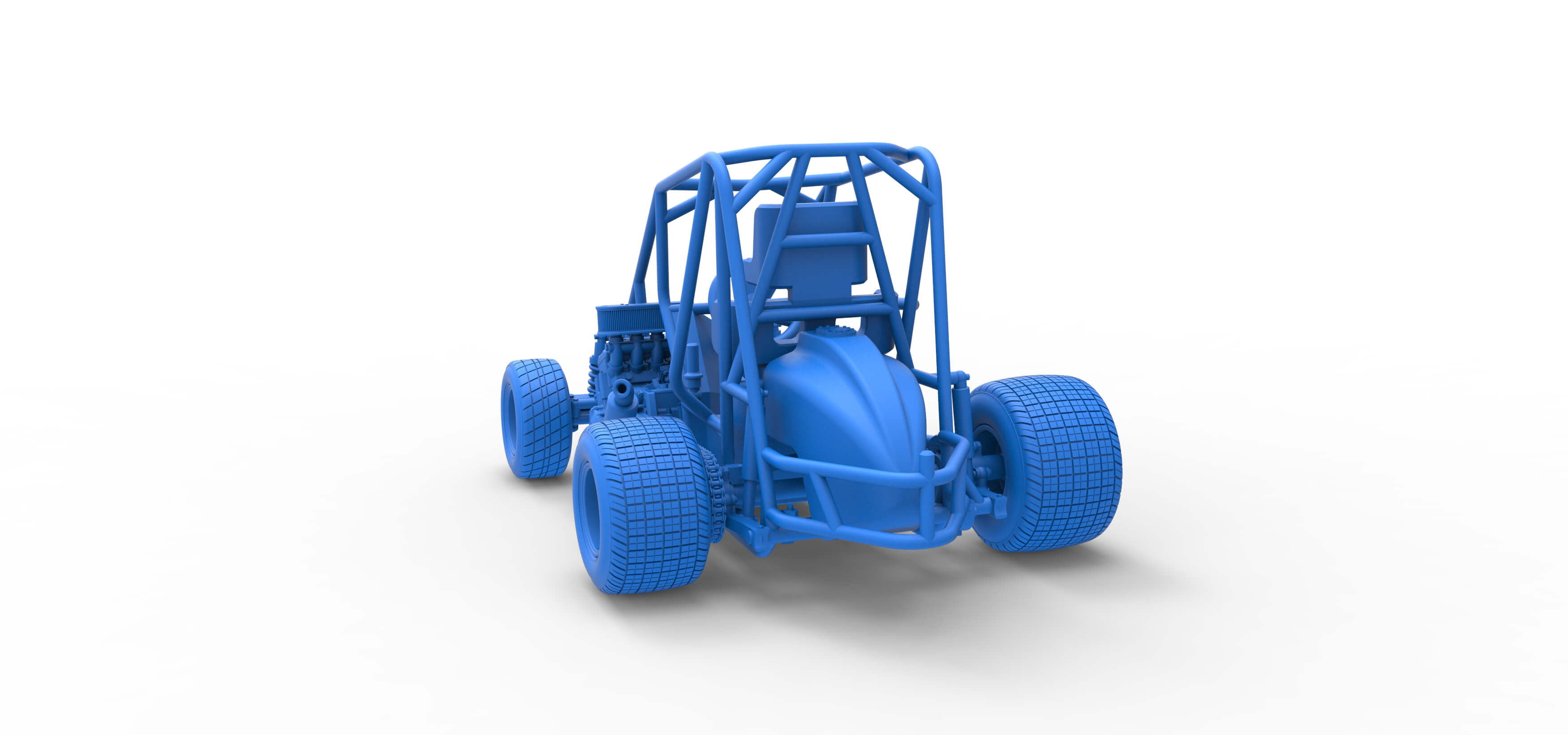 600 Micro Sprint Car Base 1:25 - 3D Model by TechItemsRock