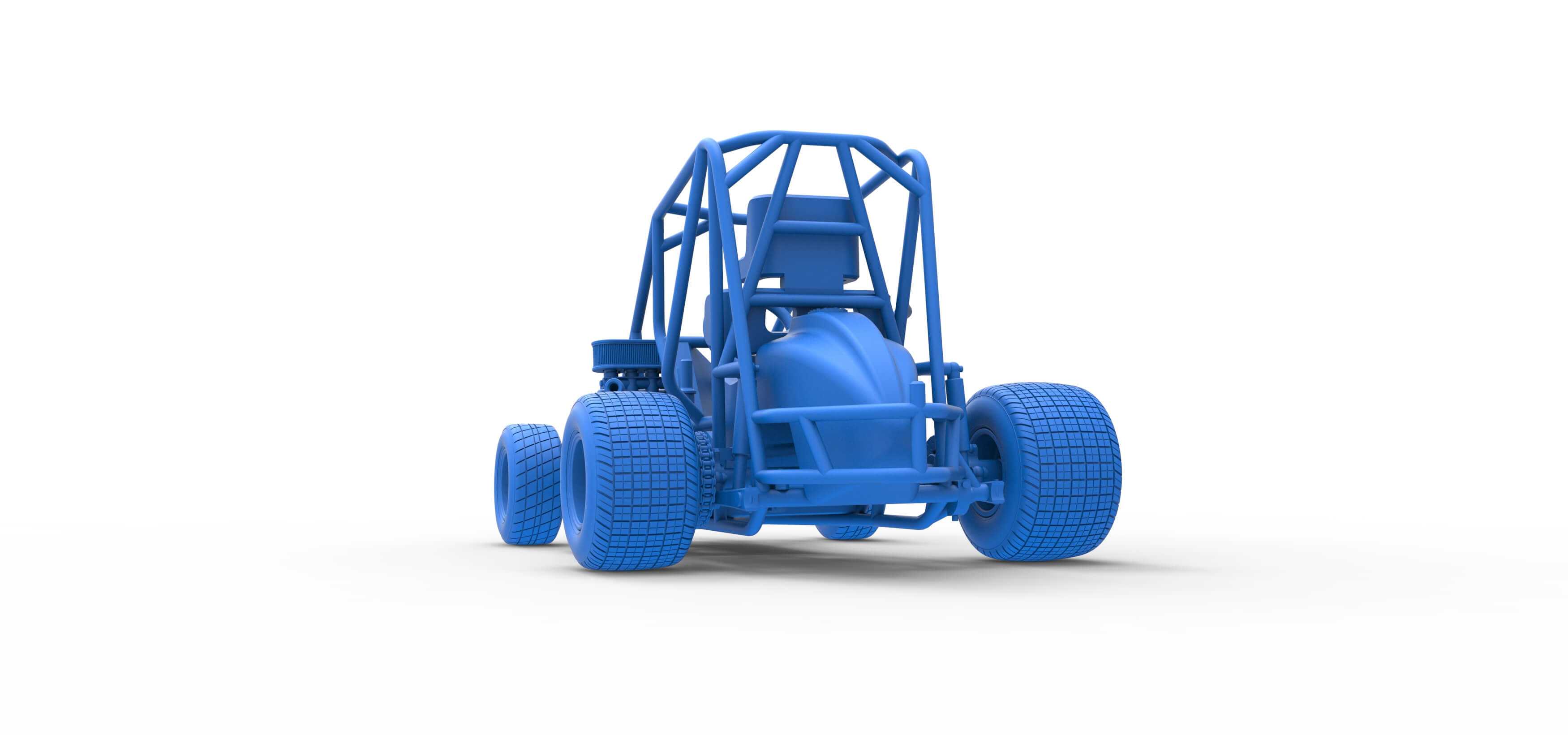 600 Micro Sprint Car Base 1:25 - 3D Model by TechItemsRock