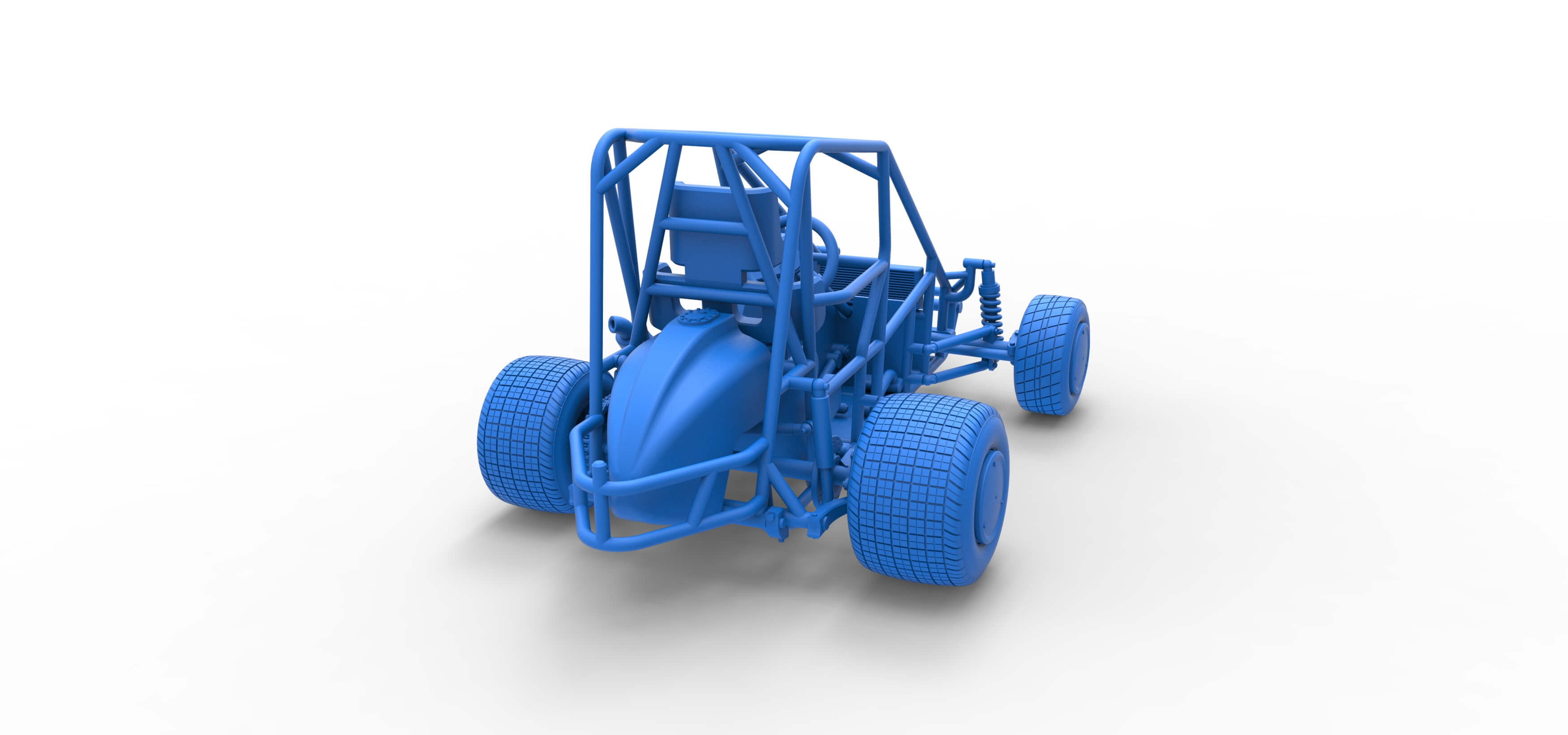 600 Micro Sprint Car Base 1:25 - 3D Model by TechItemsRock