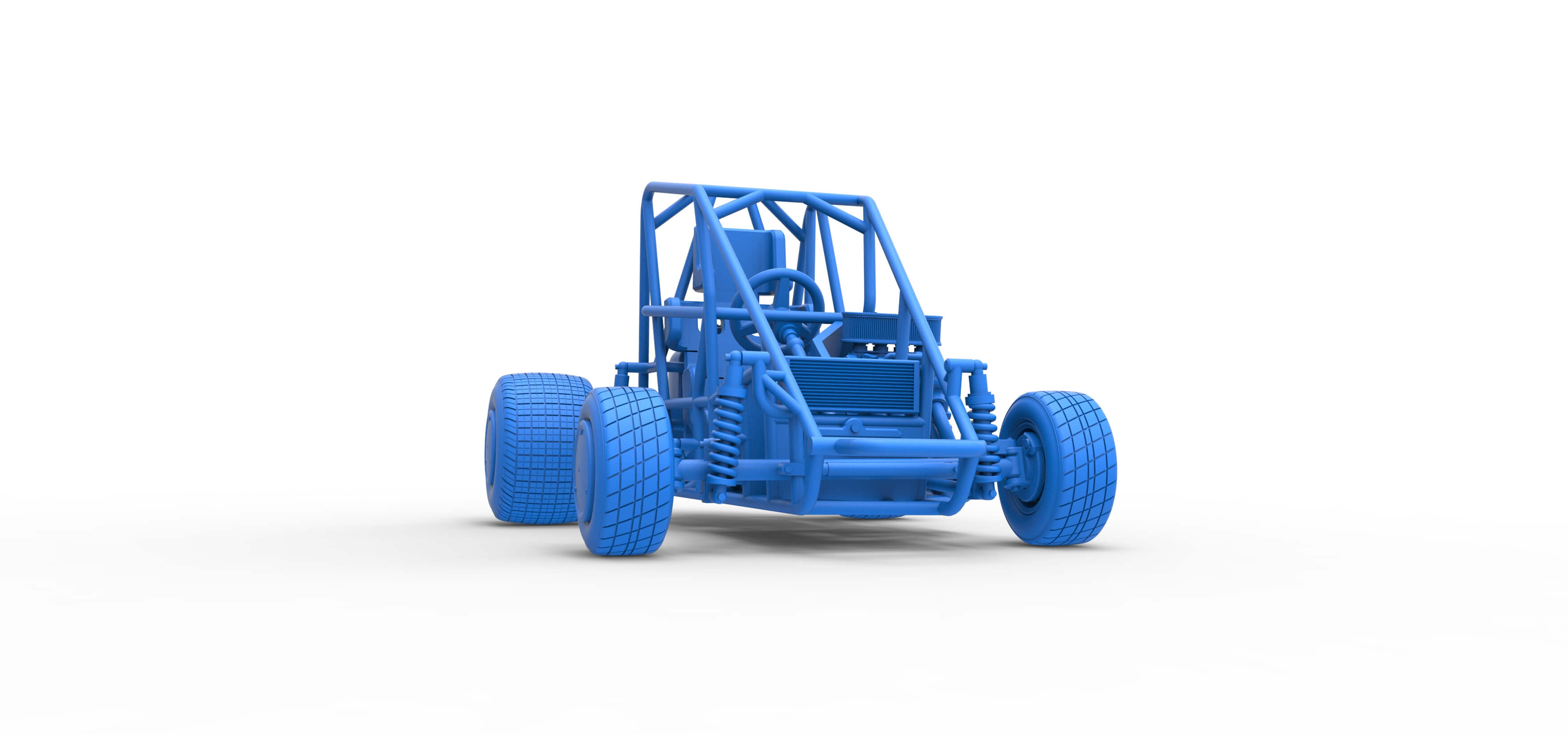 600 Micro Sprint Car Base 1:25 - 3D Model by TechItemsRock