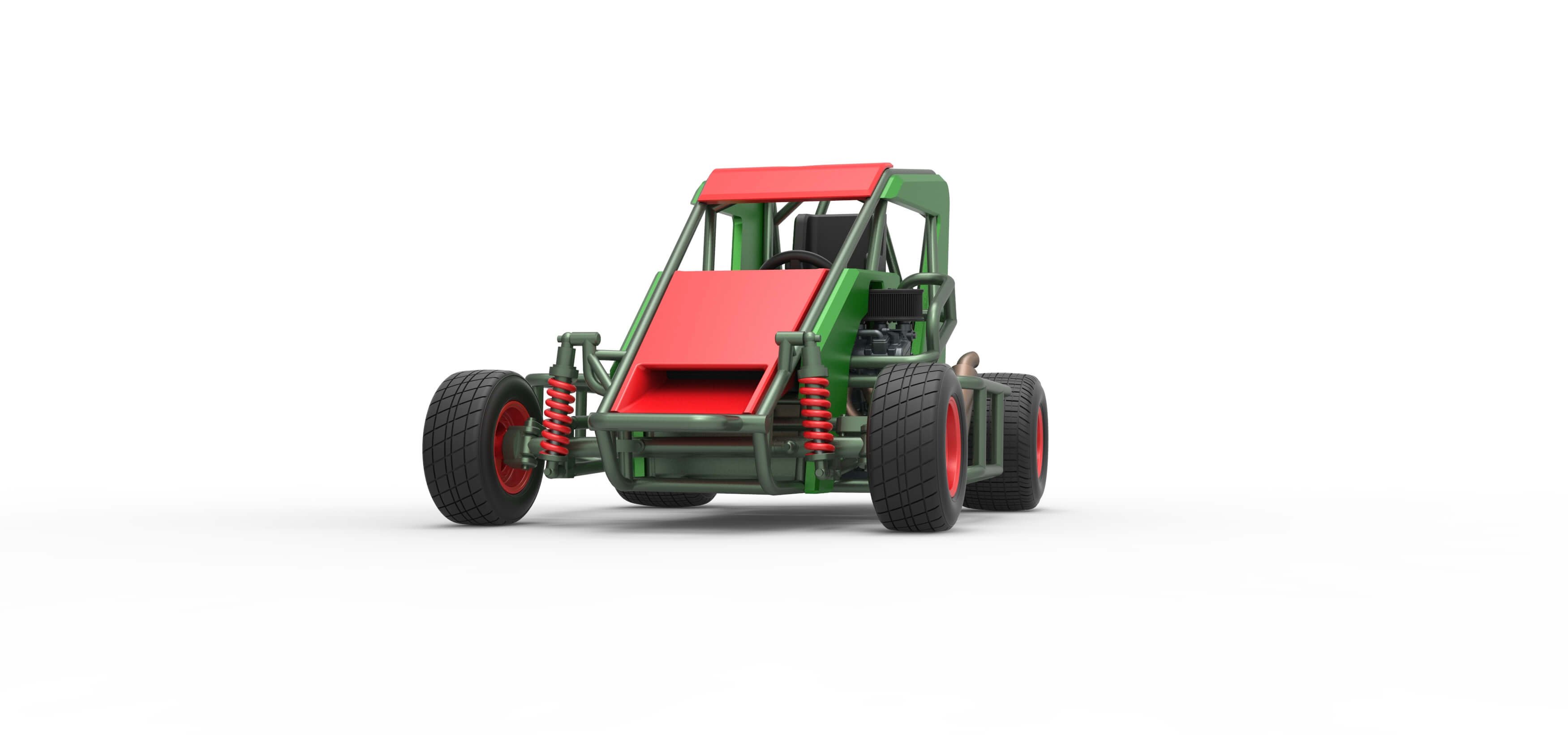 600 Micro Sprint Car Scale 1:25 - 3D Model by TechItemsRock