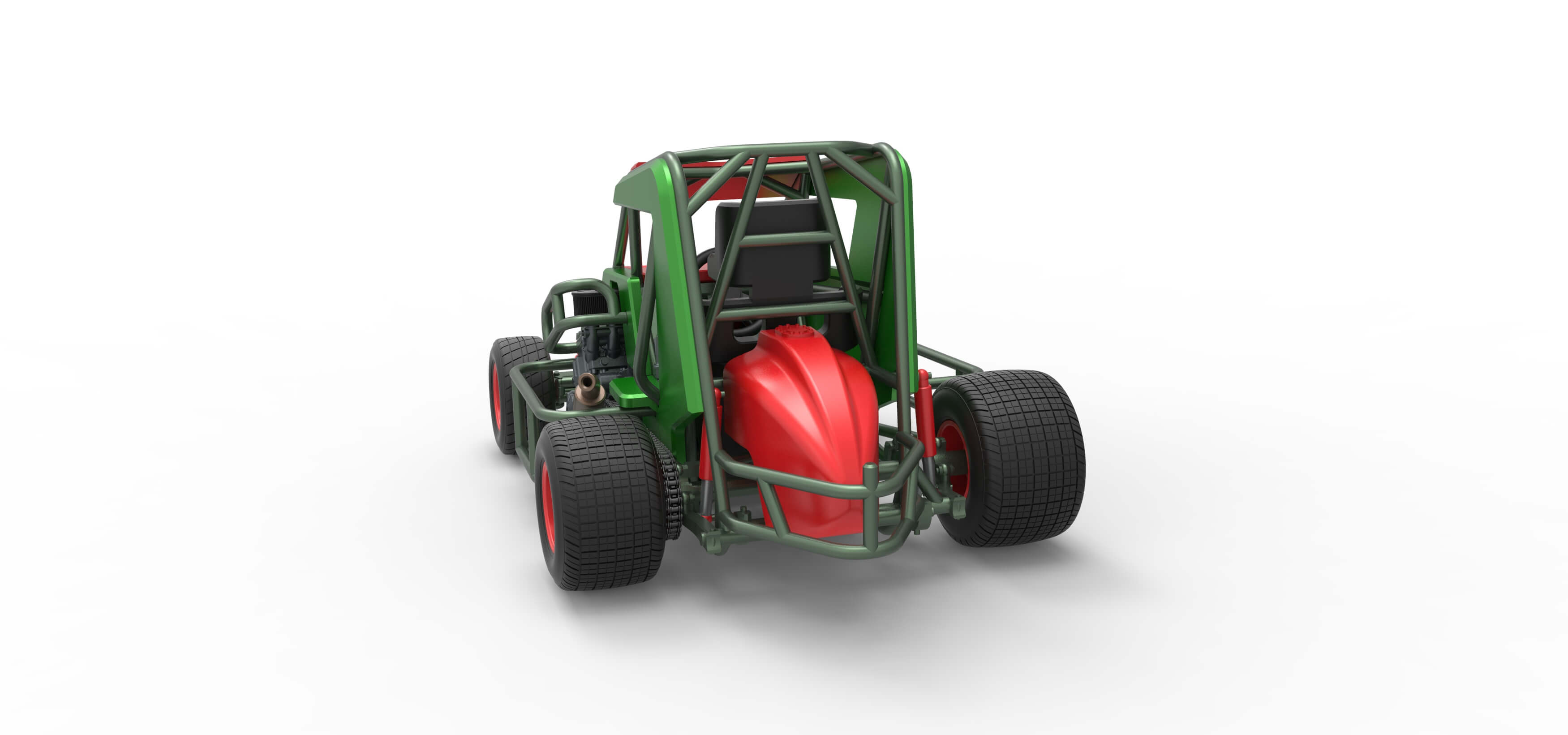 600 Micro Sprint Car Scale 1:25 - 3D Model by TechItemsRock