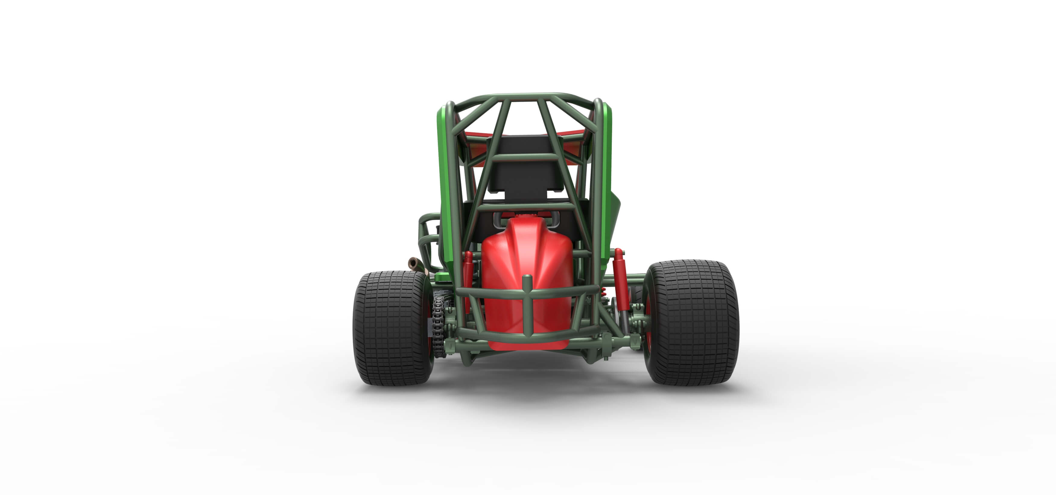 600 Micro Sprint Car Scale 1:25 - 3D Model by TechItemsRock