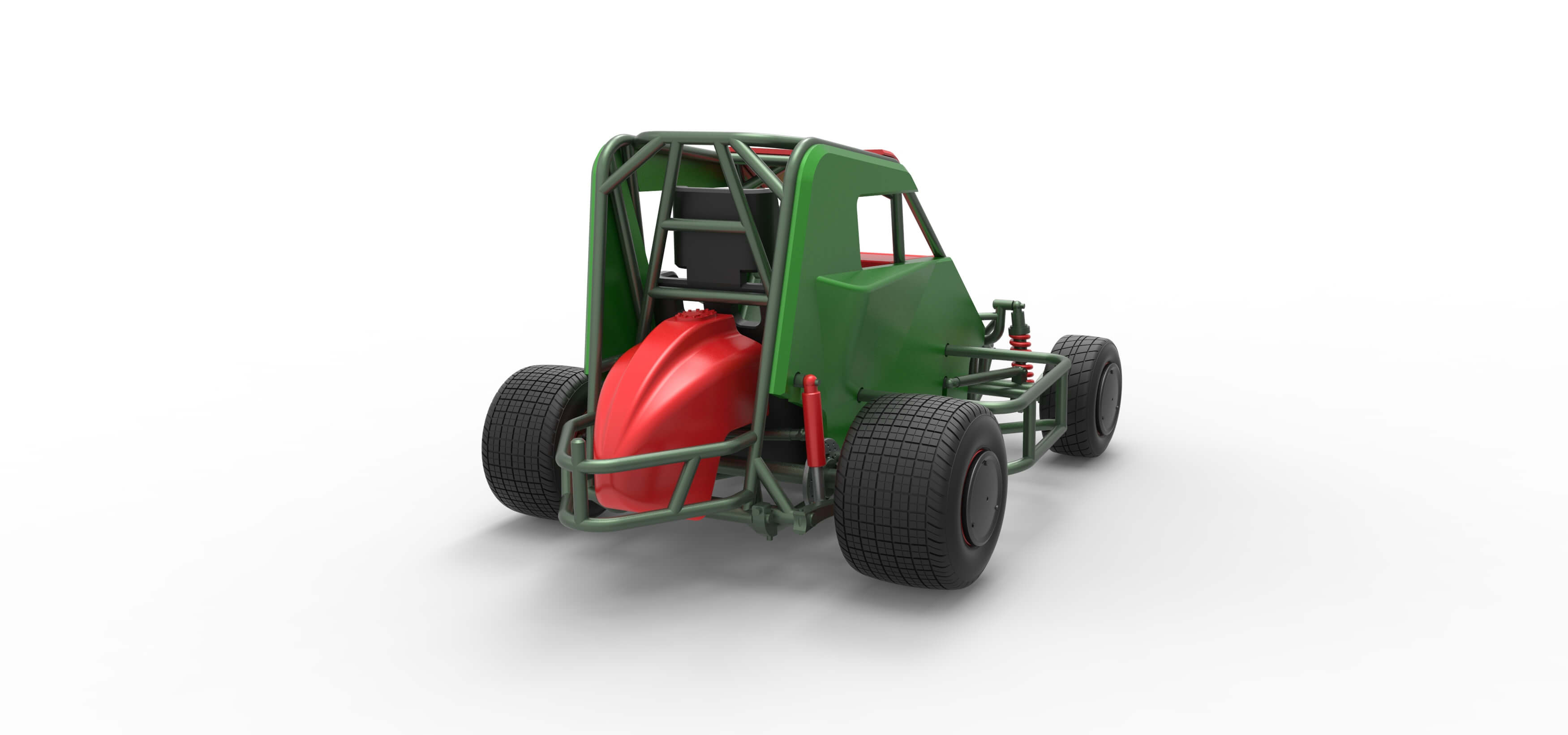 600 Micro Sprint Car Scale 1:25 - 3D Model by TechItemsRock