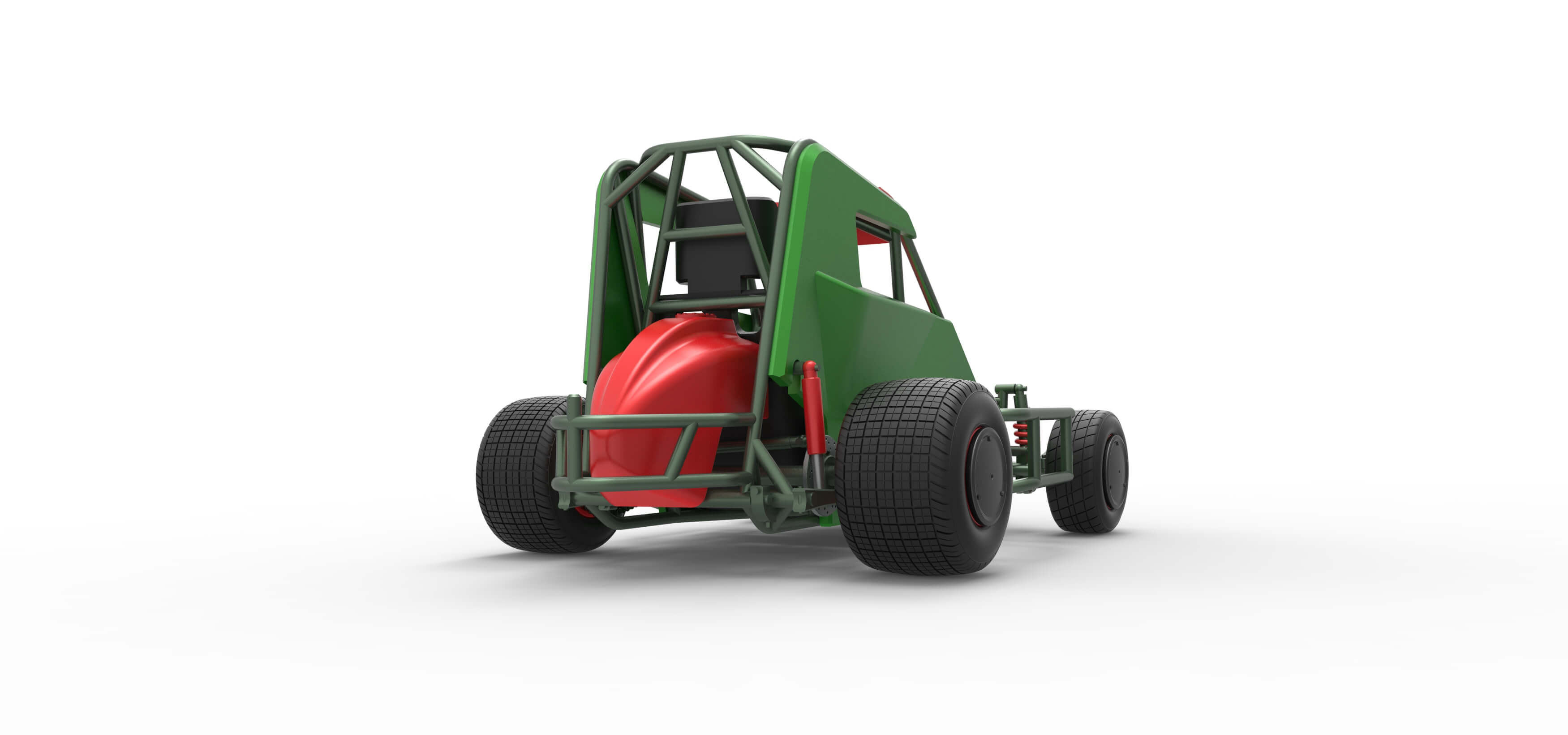 600 Micro Sprint Car Scale 1:25 - 3D Model by TechItemsRock