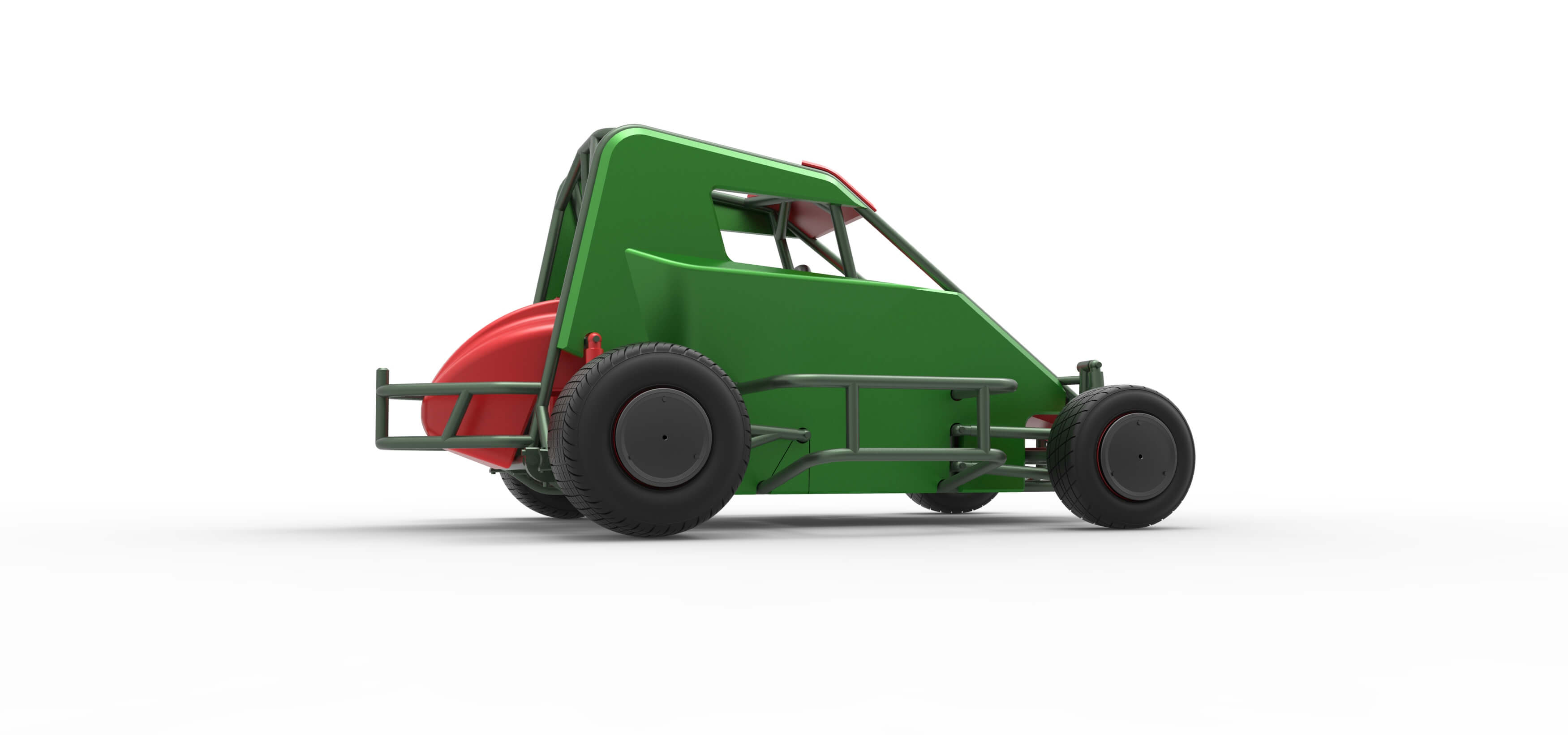 600 Micro Sprint Car Scale 1:25 - 3D Model by TechItemsRock