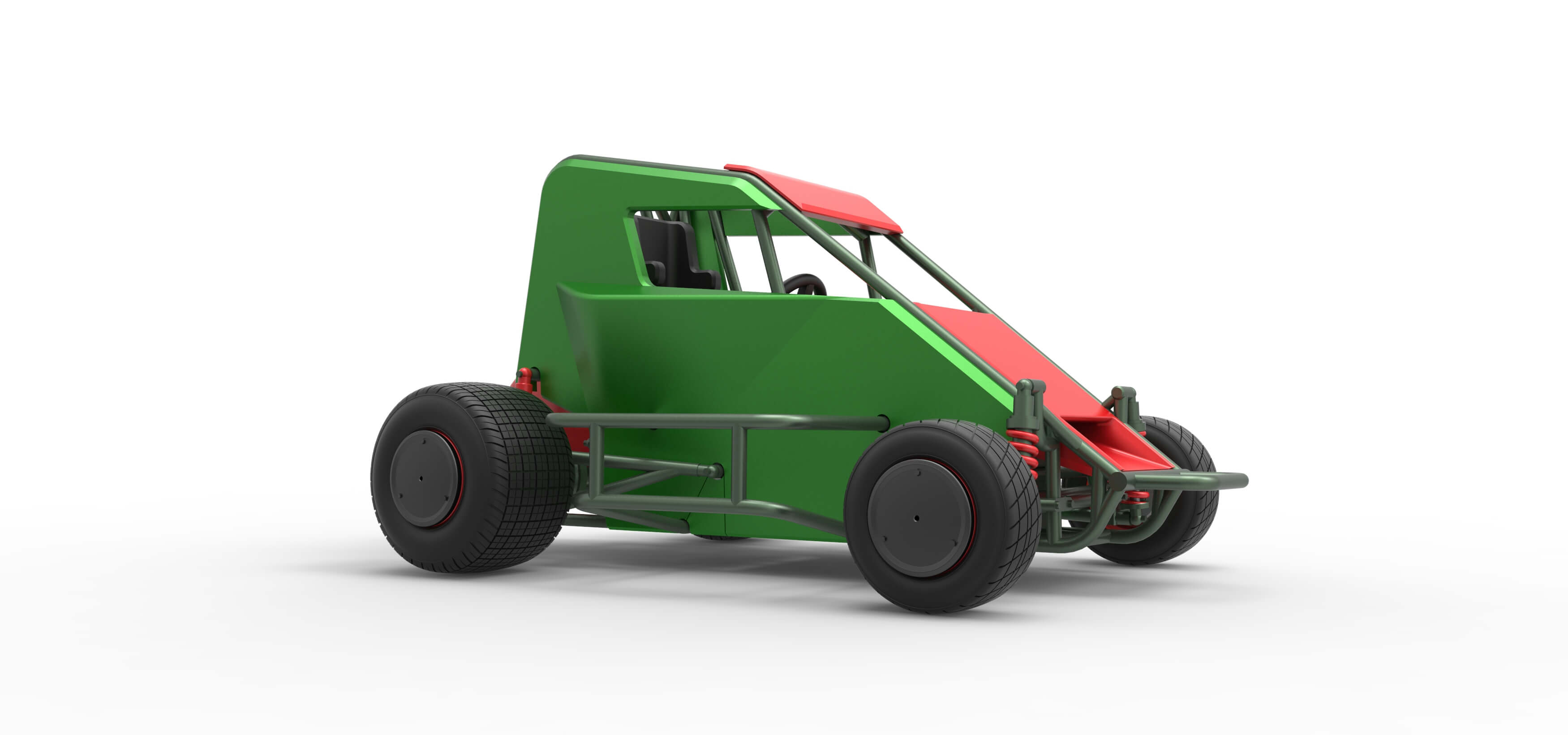 600 Micro Sprint Car Scale 1:25 - 3D Model by TechItemsRock