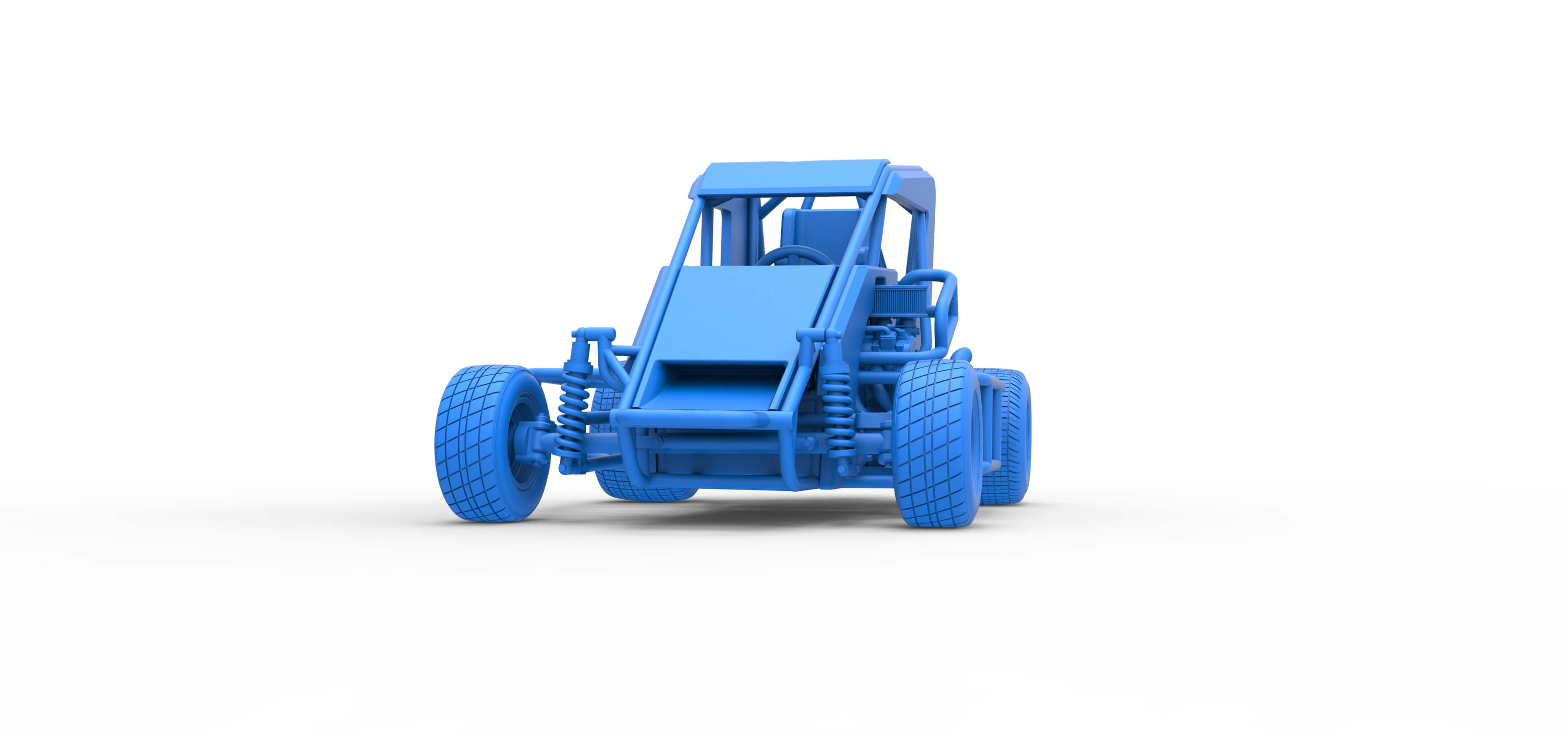 600 Micro Sprint Car Scale 1:25 - 3D Model by TechItemsRock