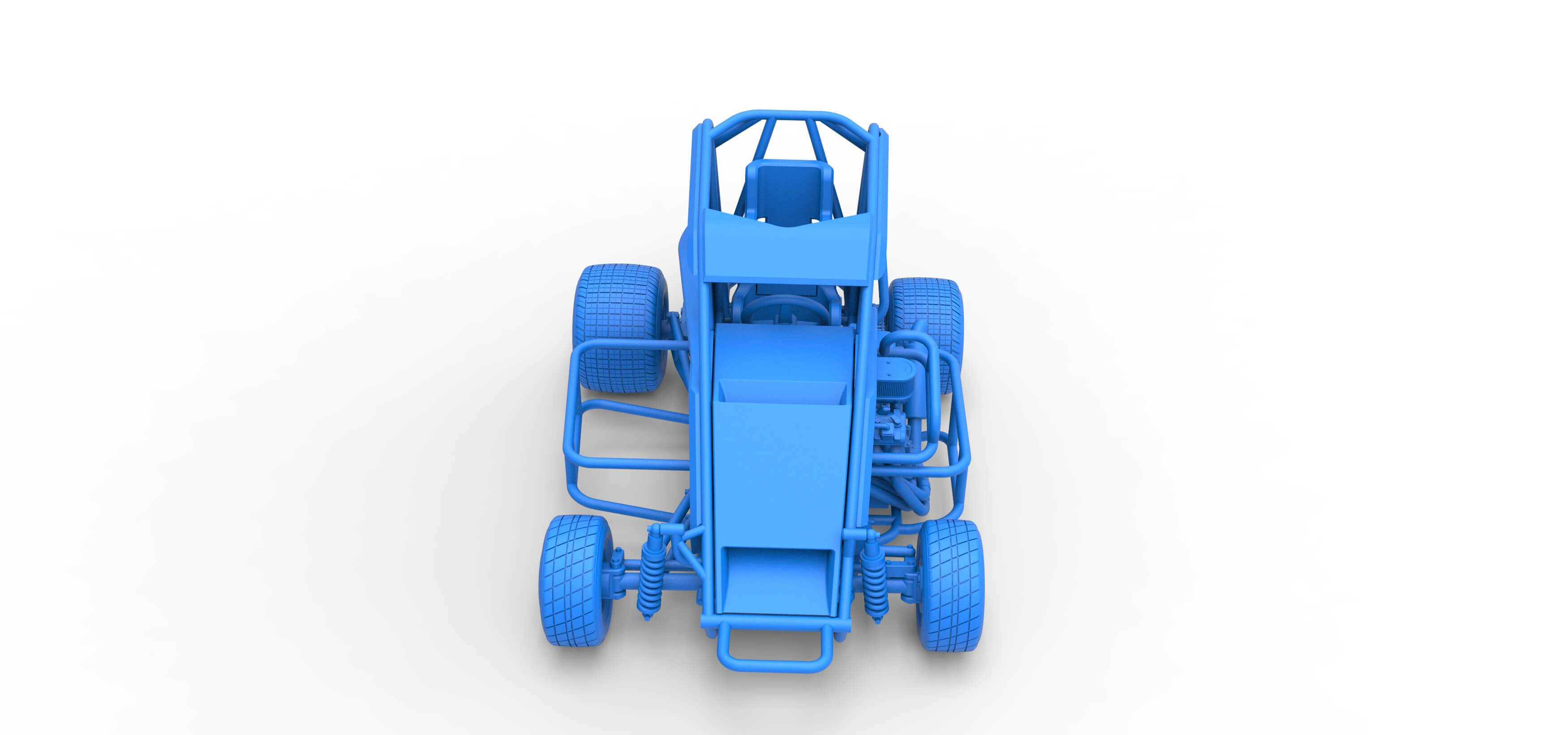 600 Micro Sprint Car Scale 1:25 - 3D Model by TechItemsRock