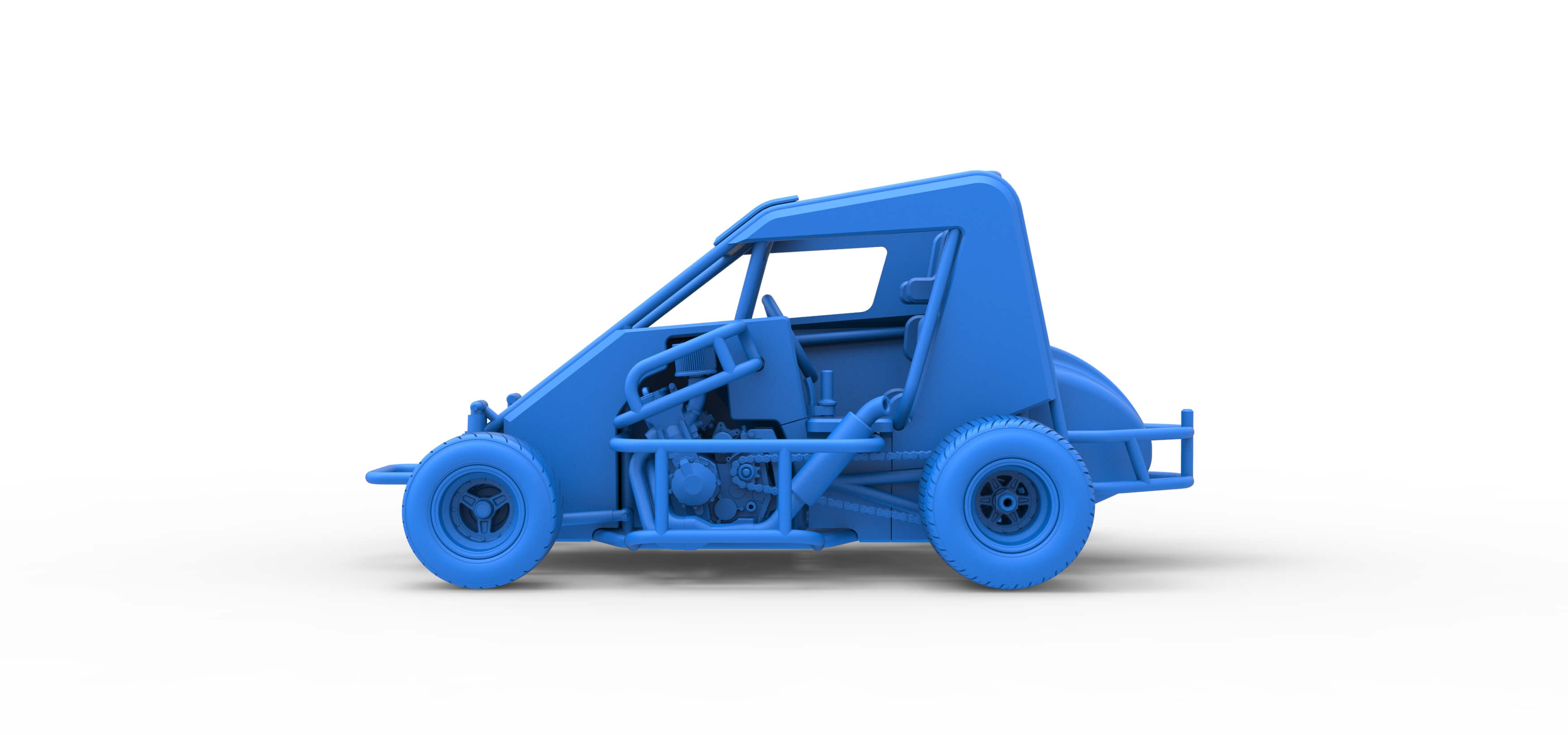 600 Micro Sprint Car Scale 1:25 - 3D Model by TechItemsRock