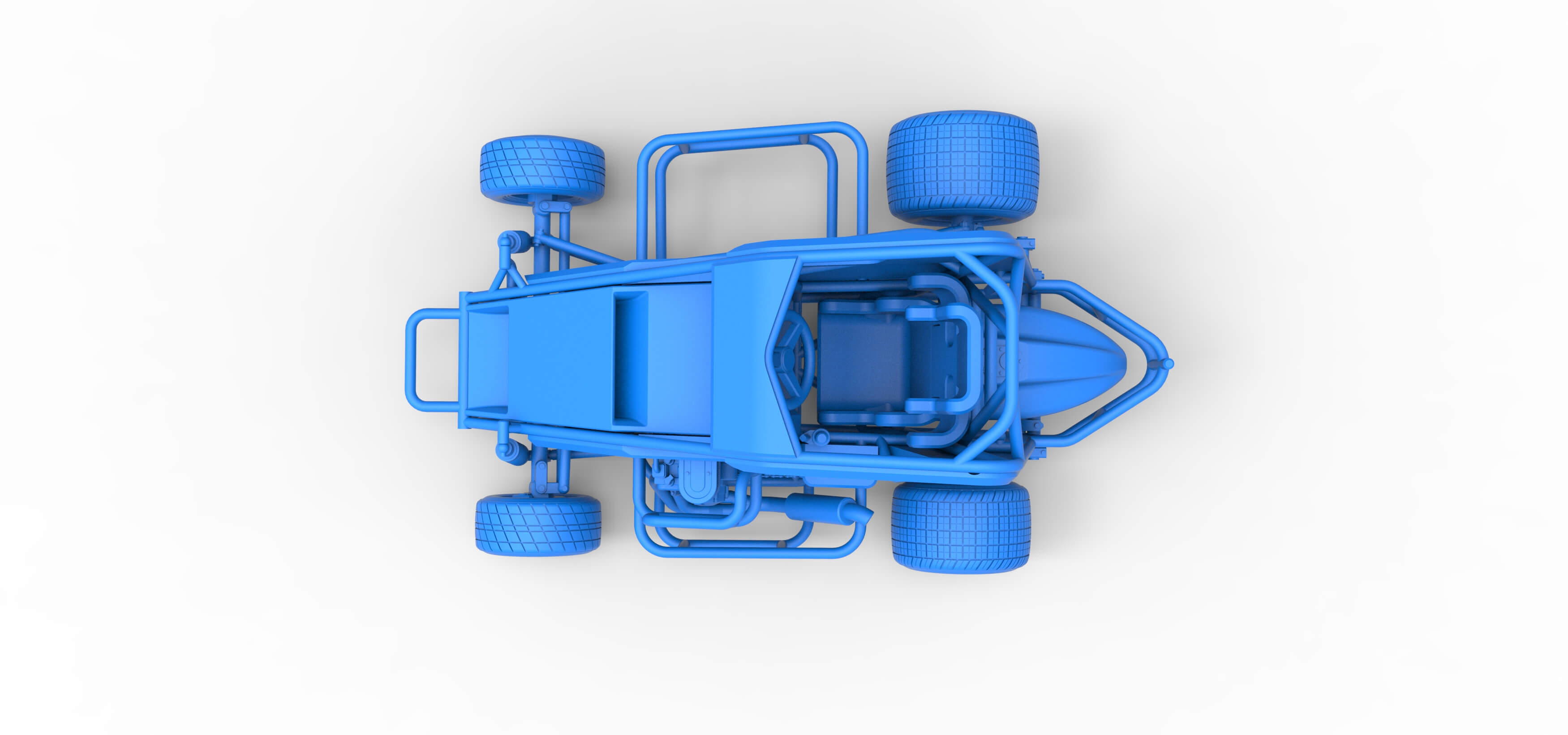 600 Micro Sprint Car Scale 1:25 - 3D Model by TechItemsRock