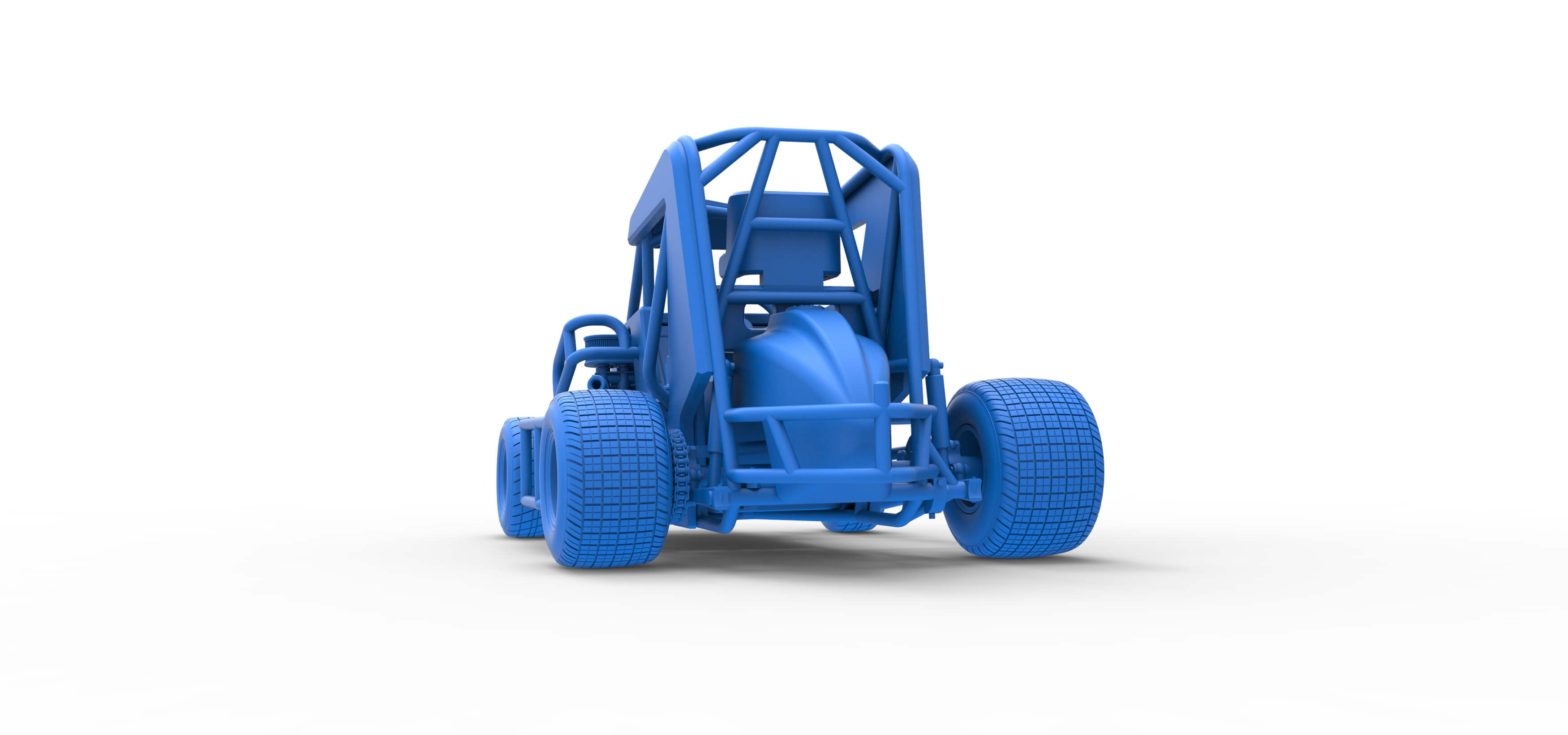 600 Micro Sprint Car Scale 1:25 - 3D Model by TechItemsRock