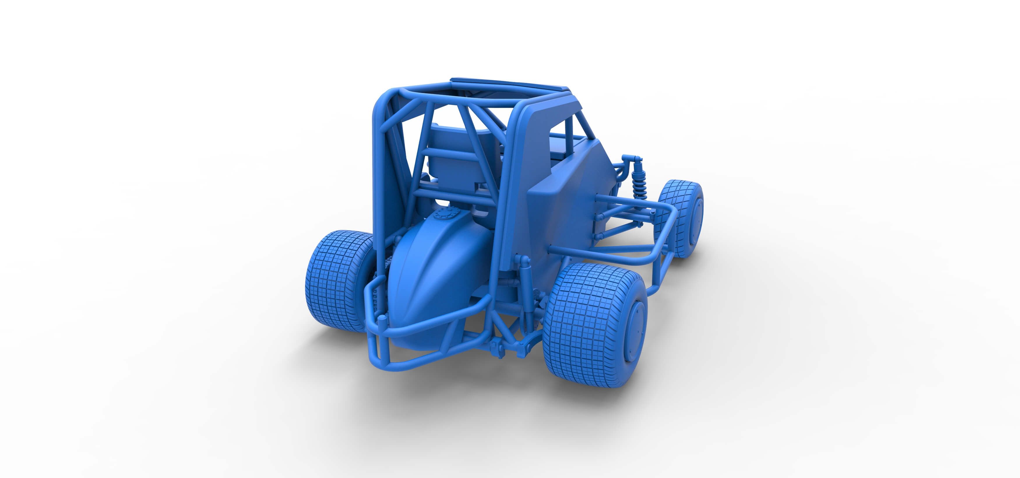 600 Micro Sprint Car Scale 1:25 - 3D Model by TechItemsRock