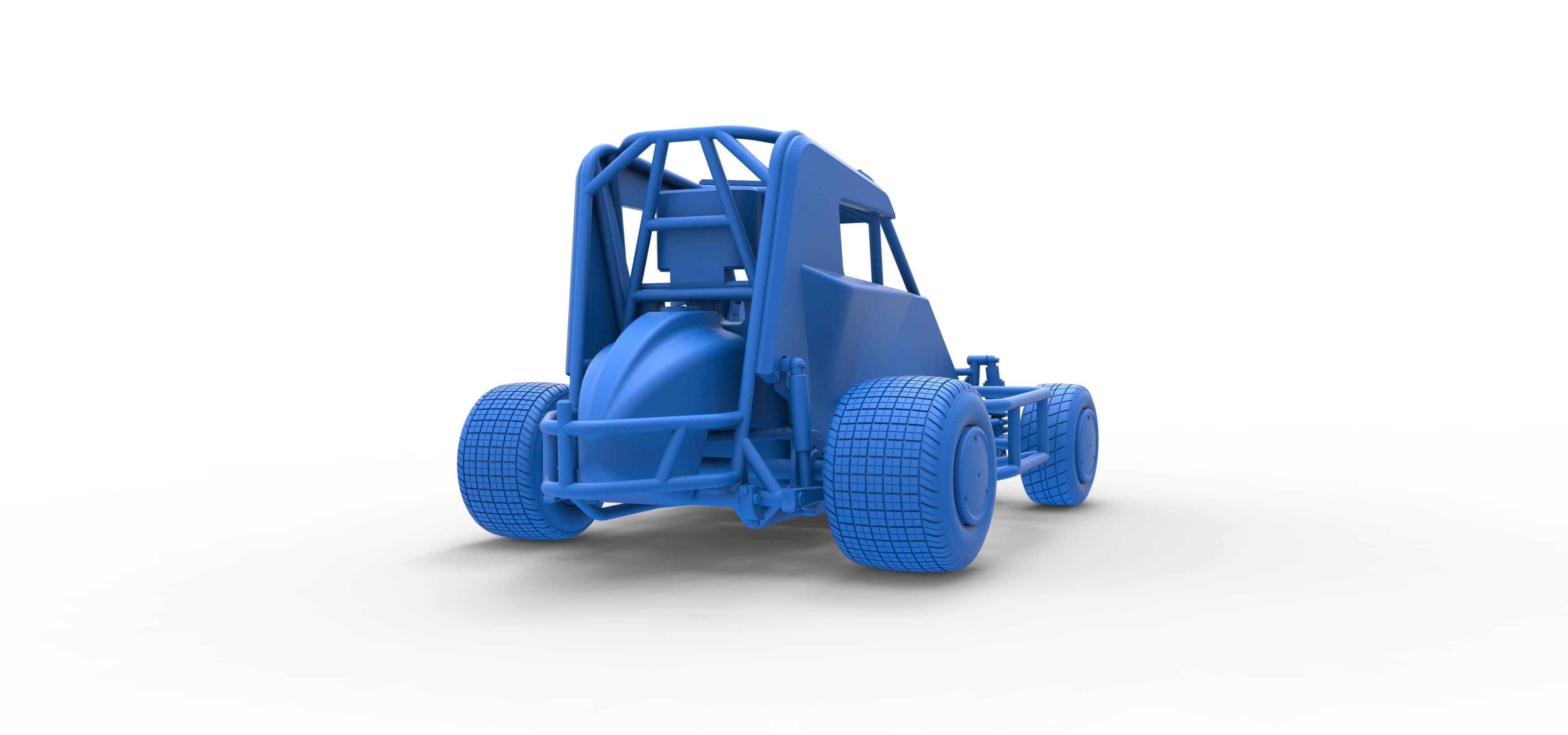 600 Micro Sprint Car Scale 1:25 - 3D Model by TechItemsRock
