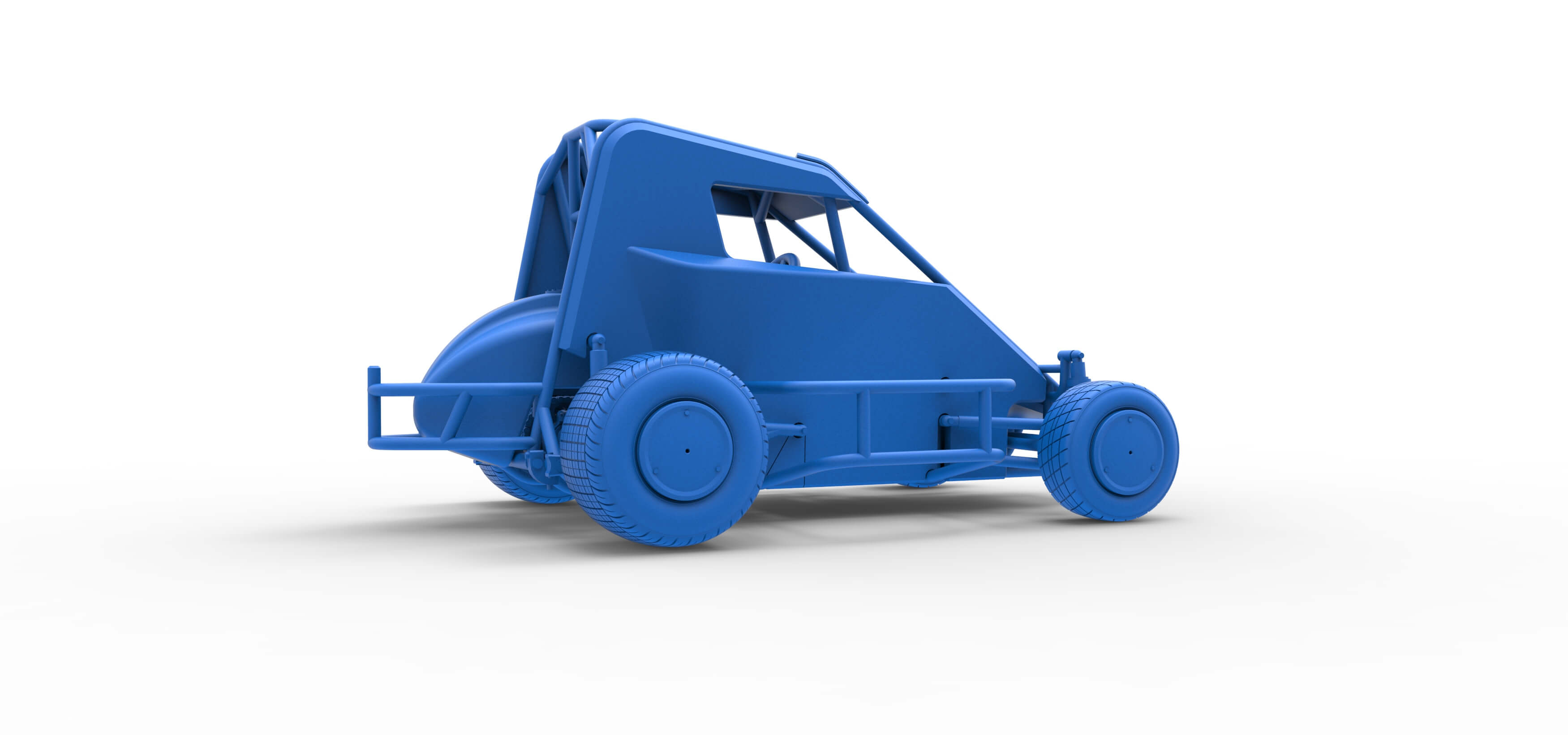 600 Micro Sprint Car Scale 1:25 - 3D Model by TechItemsRock