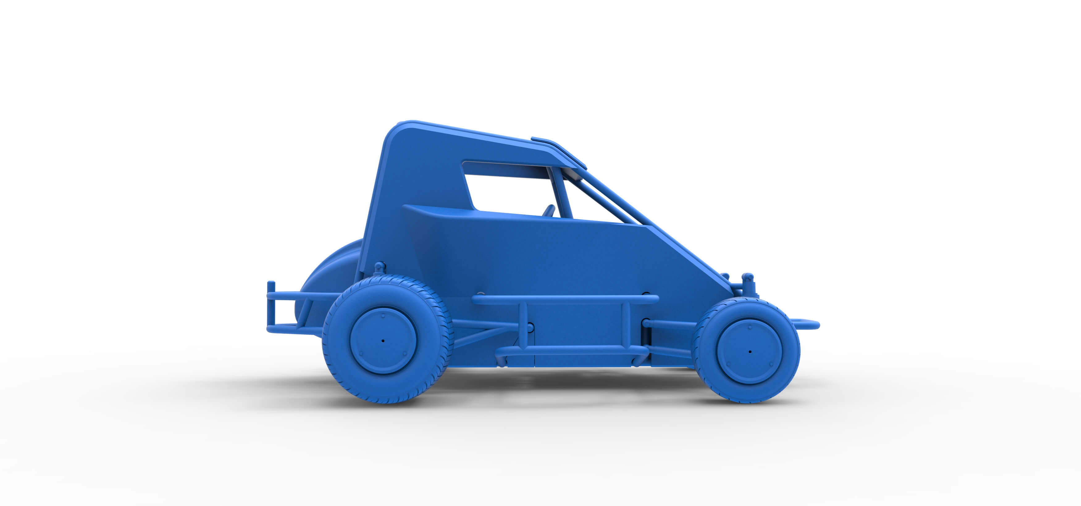 600 Micro Sprint Car Scale 1:25 - 3D Model by TechItemsRock