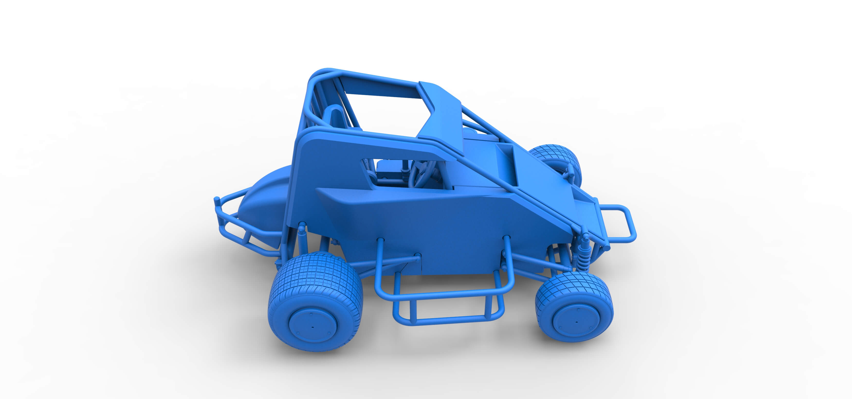 600 Micro Sprint Car Scale 1:25 - 3D Model by TechItemsRock