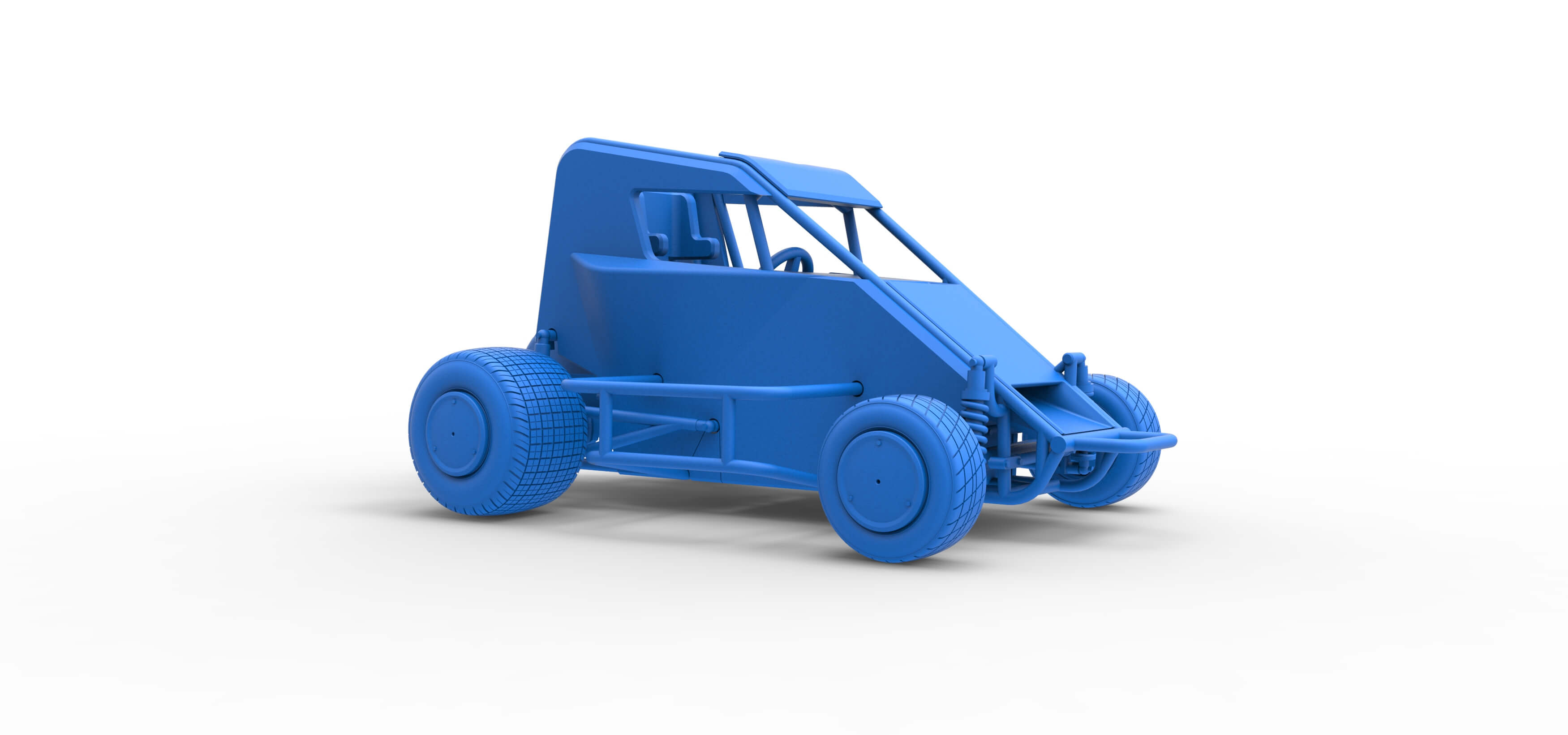 600 Micro Sprint Car Scale 1:25 - 3D Model by TechItemsRock
