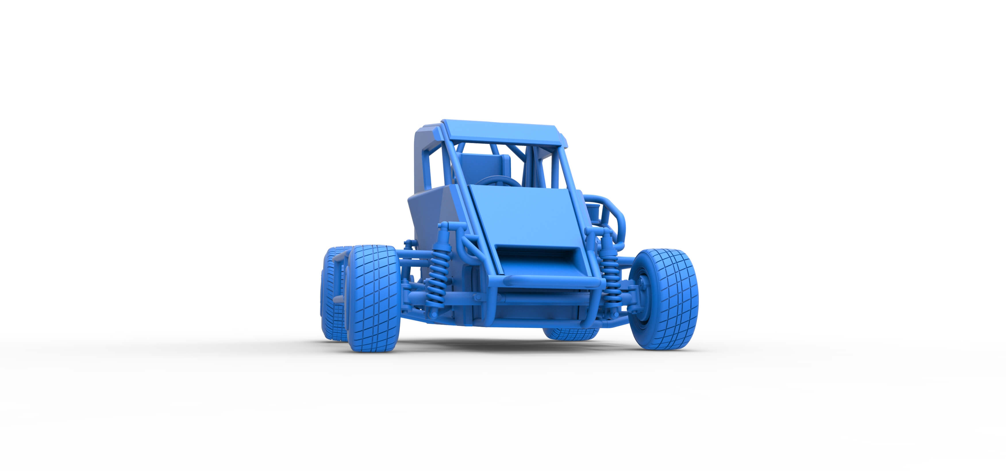 600 Micro Sprint Car Scale 1:25 - 3D Model by TechItemsRock