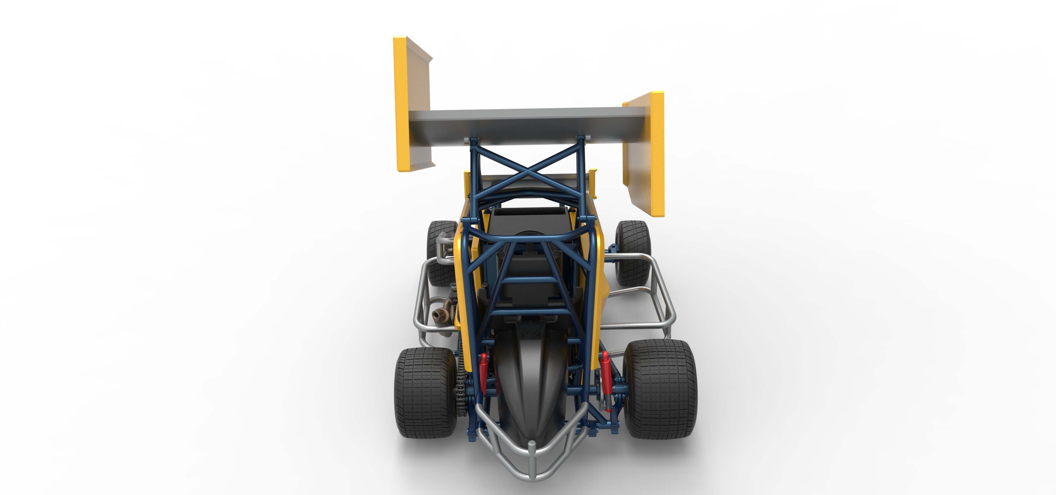 Winged 600 Micro Sprint Car Scale 1:25 - 3D Model by TechItemsRock