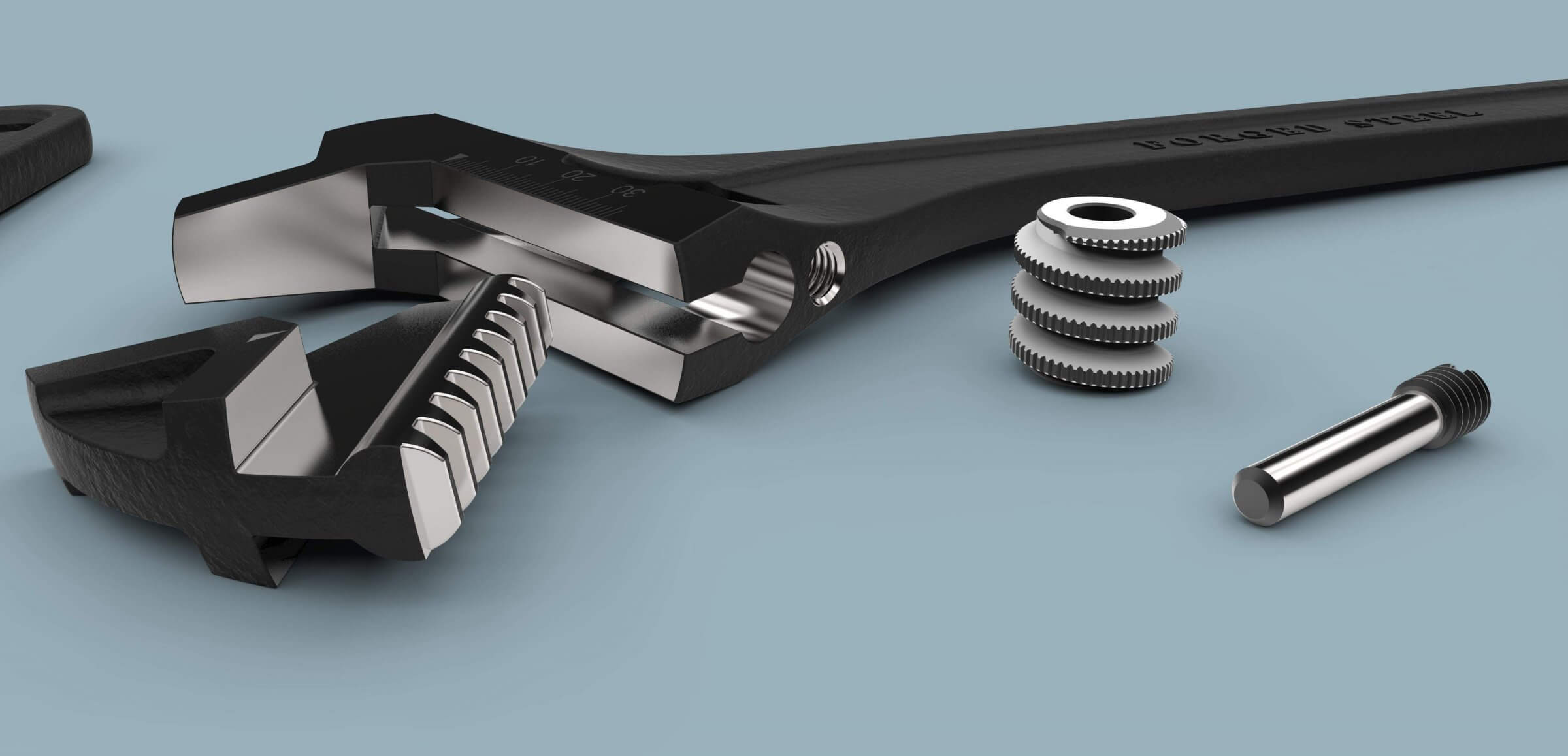 Adjustable Wrench - 3D Model by TechItemsRock